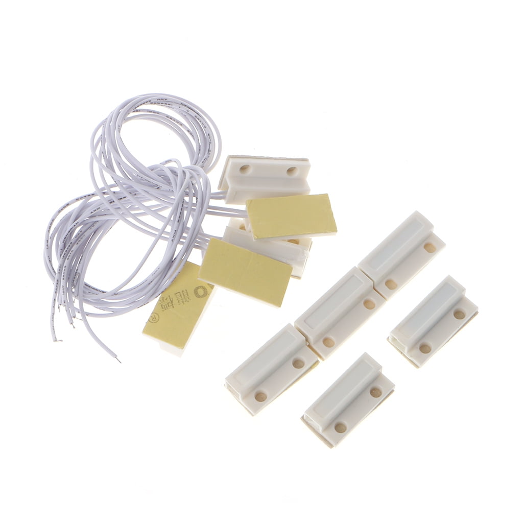 HGYCPP 5 Sets MC-38 Wired Door Window Sensor Magnetic Switch Home Alarm ...