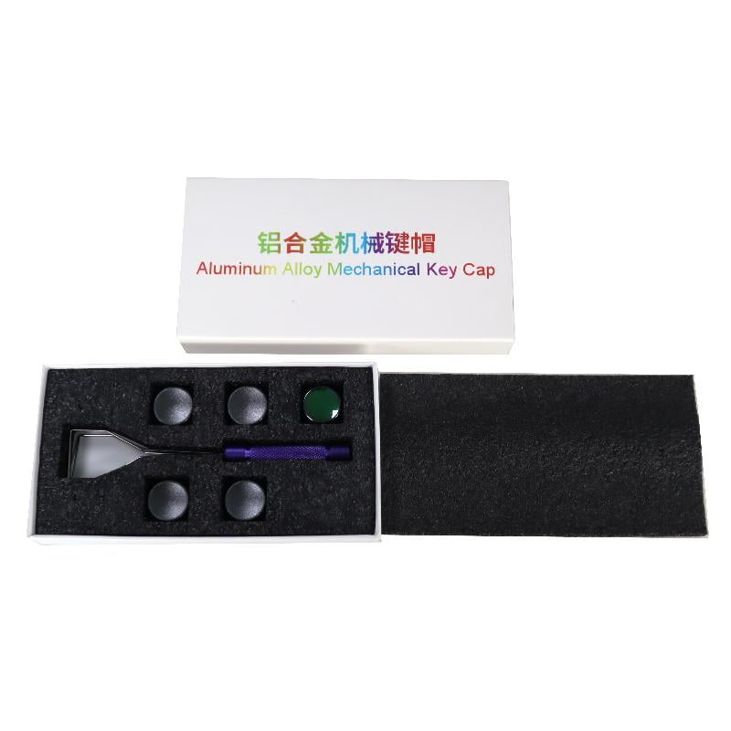 HGYCPP 5PCS CNC Alloy Electroplating Gradient Oxidation Keycaps XDA for ...