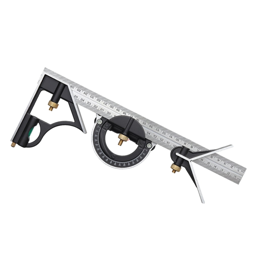 HGYCPP Adjustable Sliding Combination Square Ruler Multifunction Ruler ...