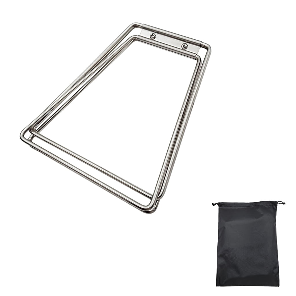 HGYCPP Camping Foldable Metal Stand Portable Metal Luggage Rack Ice Box ...