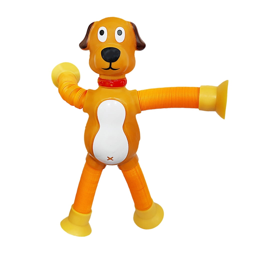 HGYCPP Cartoon Puppy Shape Telescopic Suction Cup Sensory Toy ...