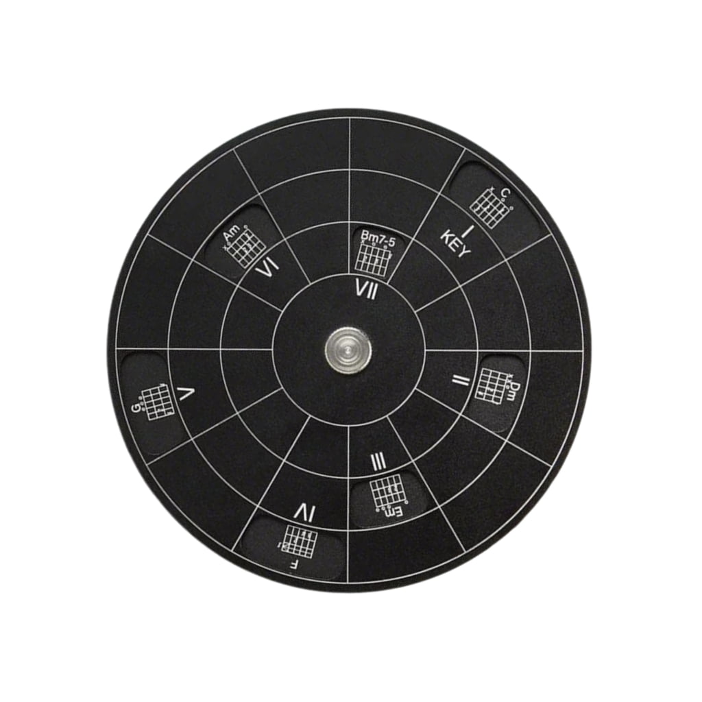 HGYCPP Circles of Fifths Wheel Guitar Chord Wheel Aluminium Alloy ...