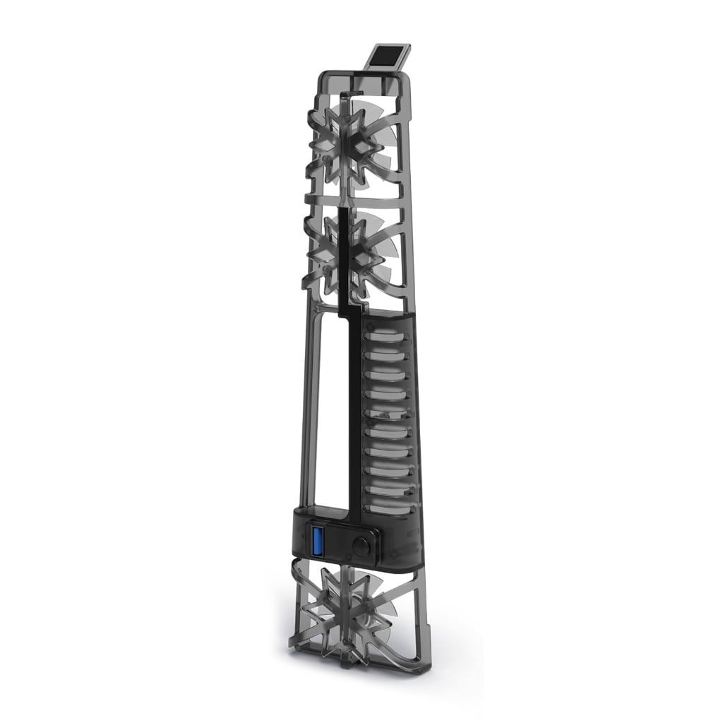 HGYCPP Cooling Fan with RGB Light, Quiet for Slim 3 Fan Speed Setting ...
