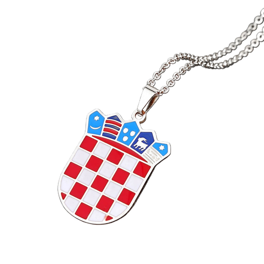 HGYCPP Croatian Map Pendant Necklace Stylish Clavicle Chain Jewelry for ...