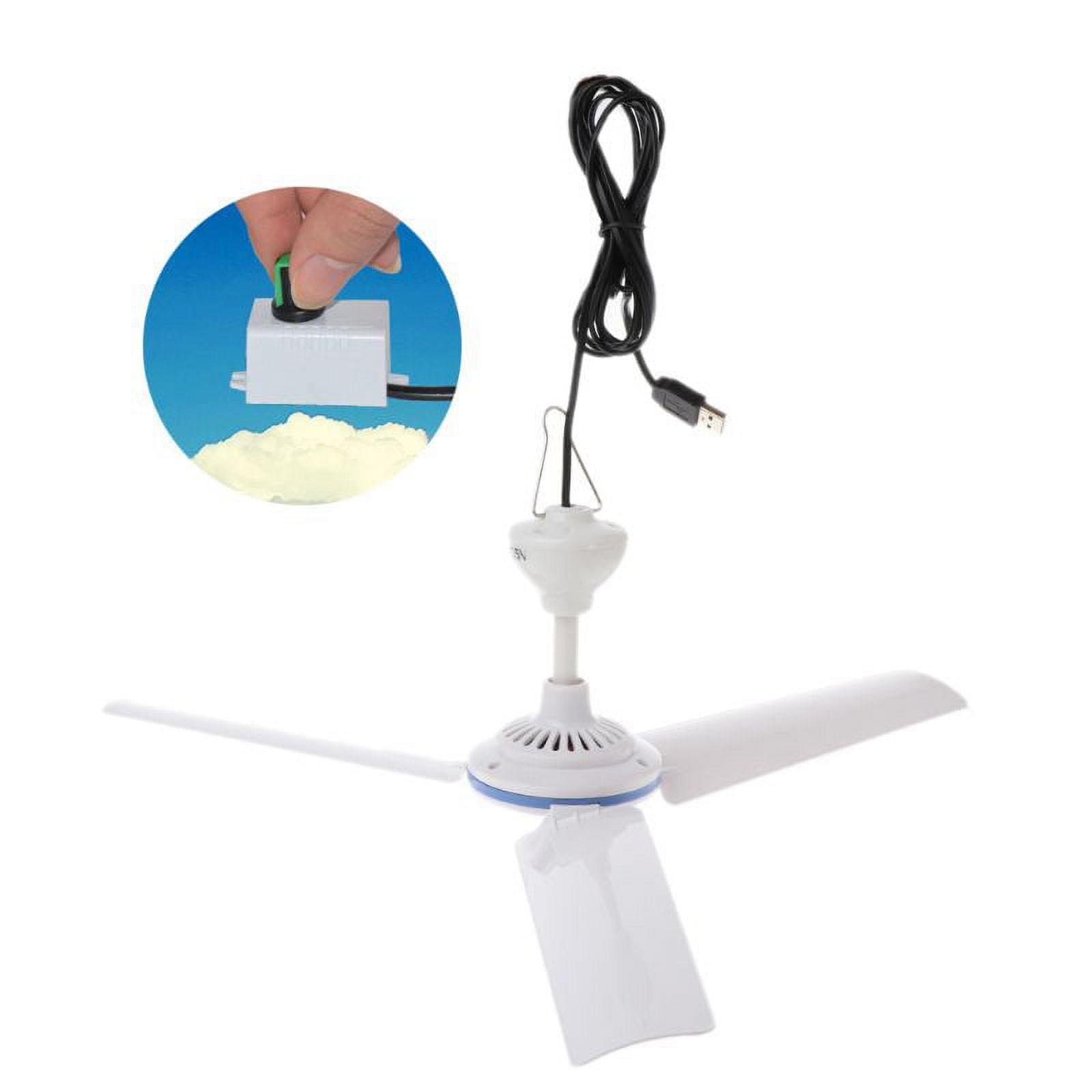 HGYCPP DC 5V USB Ceiling Fan Air Cooler Portable USB Fans for Bed ...