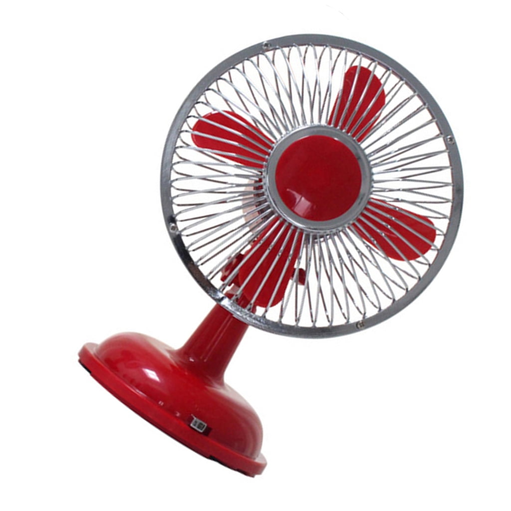 HGYCPP Desk Fan 2 Speed USB/AA Battery Adjust Angle Oscillating Table ...