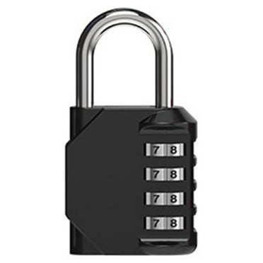 Rirool 2-Pack Long Shackle Padlocks - 4-Digit Combination Locks for ...
