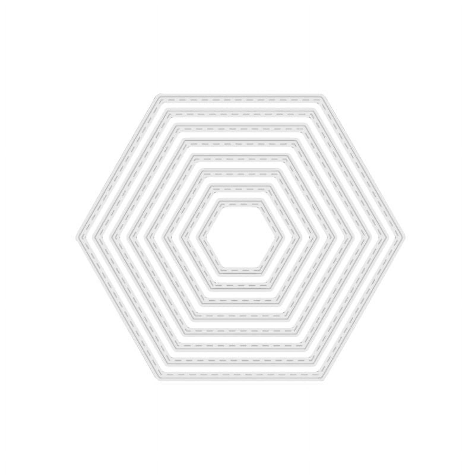 HGYCPP Hexagon Background Dies Craft Die Metal Cutting Dies Cut For DIY ...
