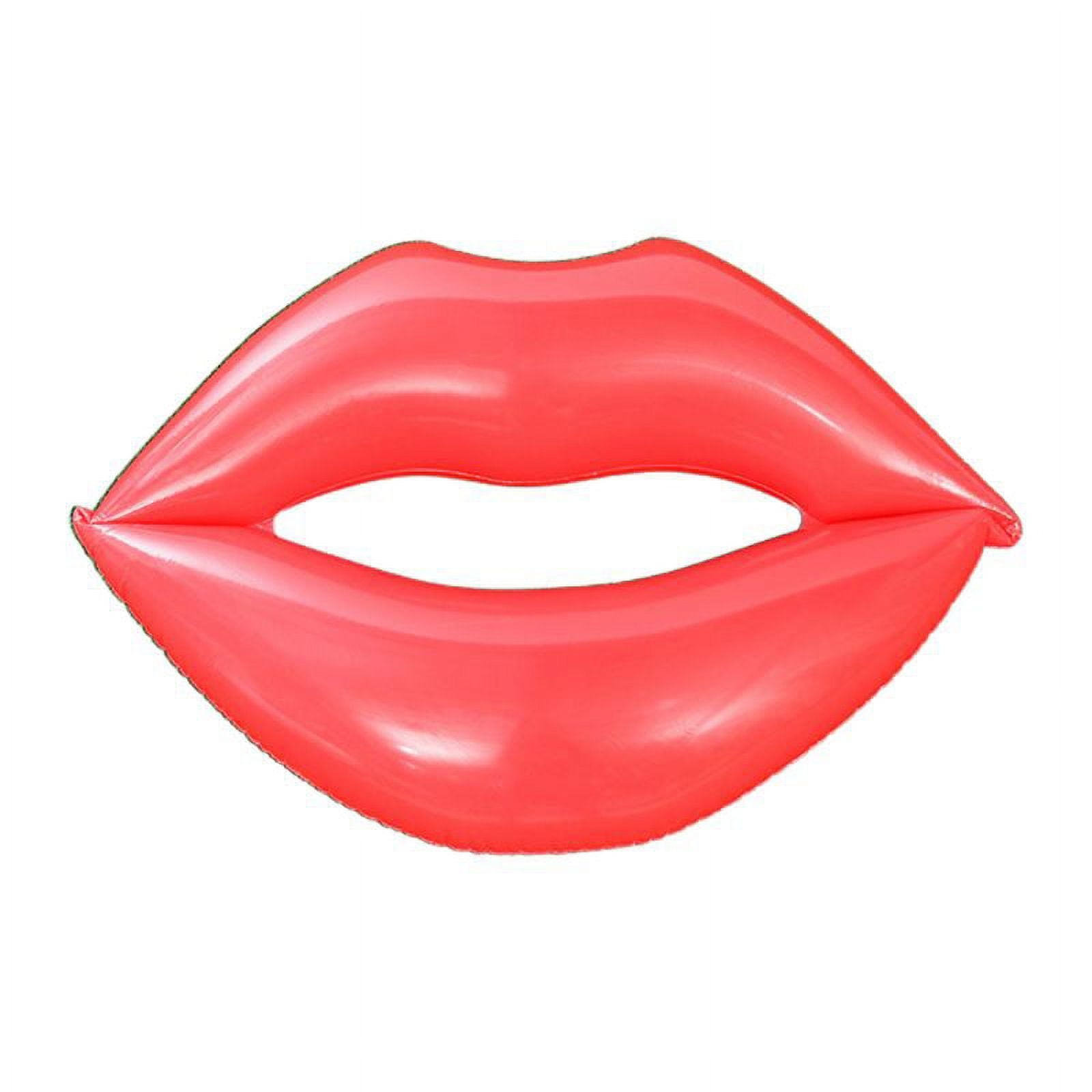 HGYCPP Inflatable Funny Glitters Lips Pool Float Raft Swimming Ring ...