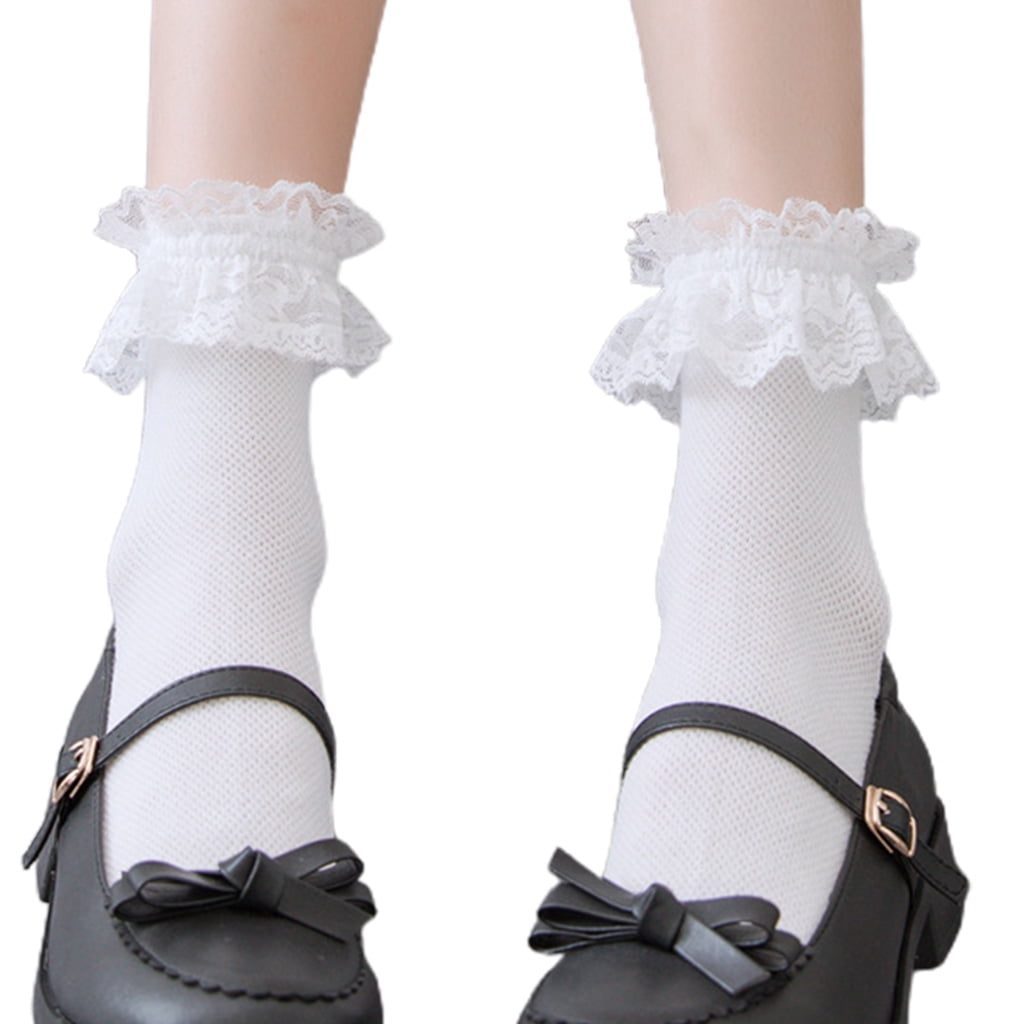 HGYCPP Japanese Women Girls Cotton Ankle Socks Harajuku Lolita Kawaii ...