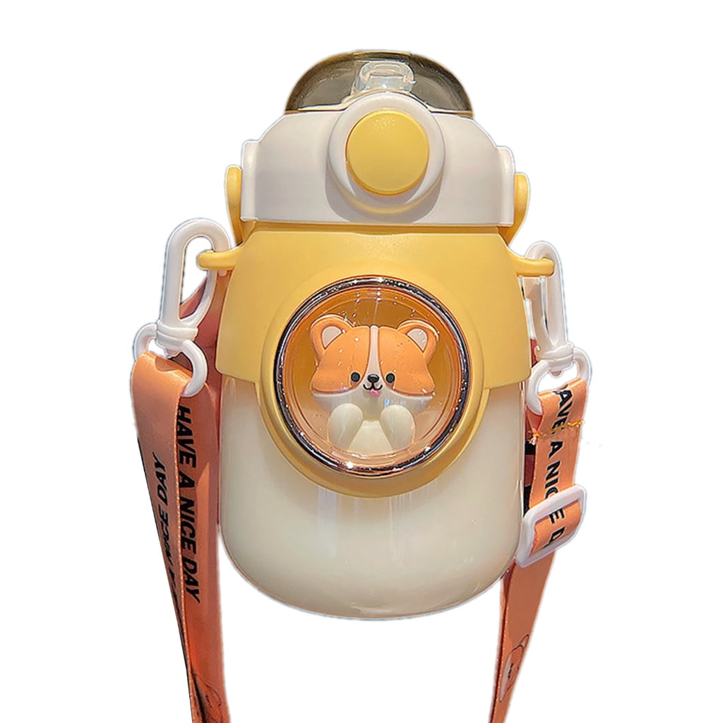 HGYCPP Kid Water Bottle with Straw Big Belly Cup Sports Bottle for ...