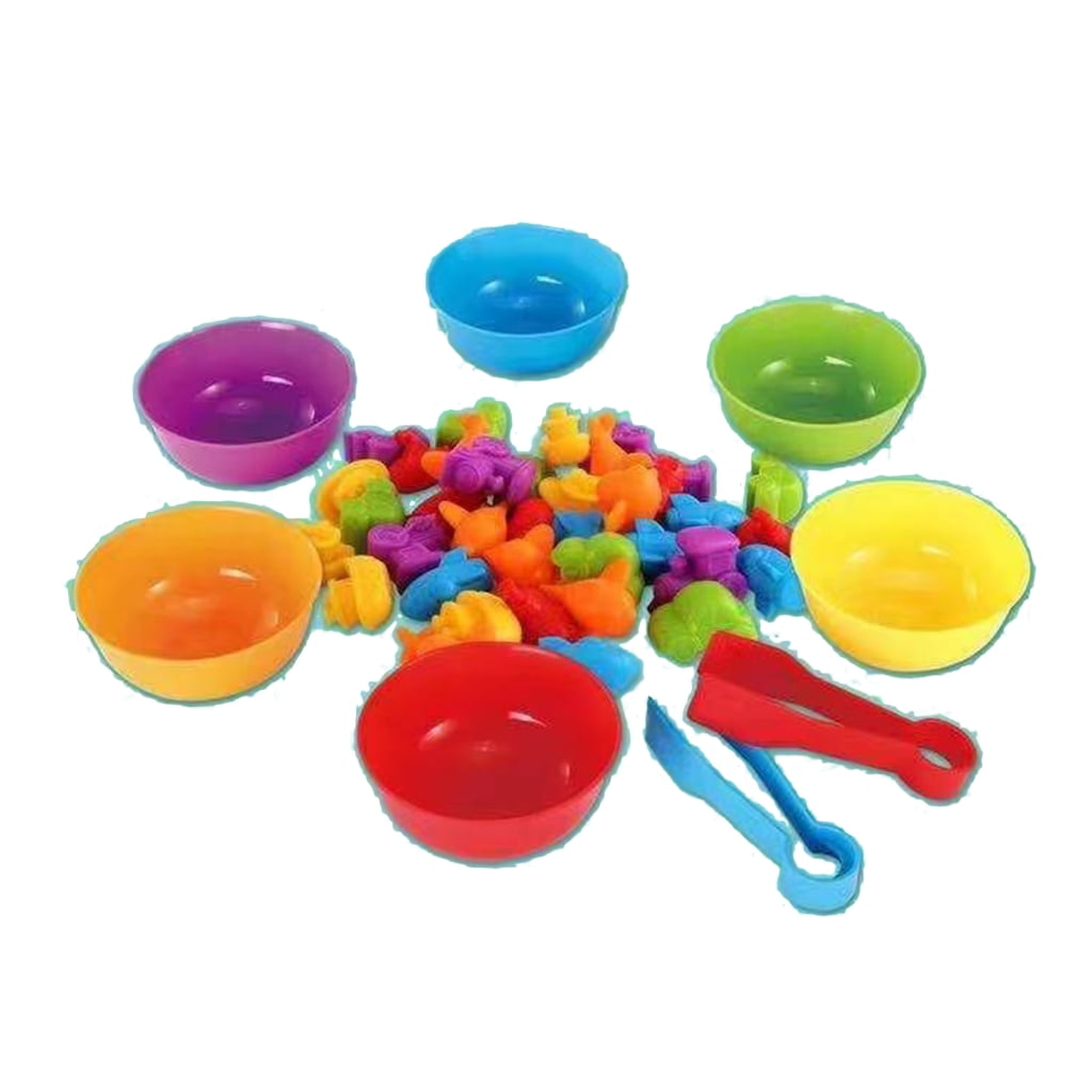 HGYCPP Math Counting Color Sorting Puzzle Fine Motor Skill Learning ...