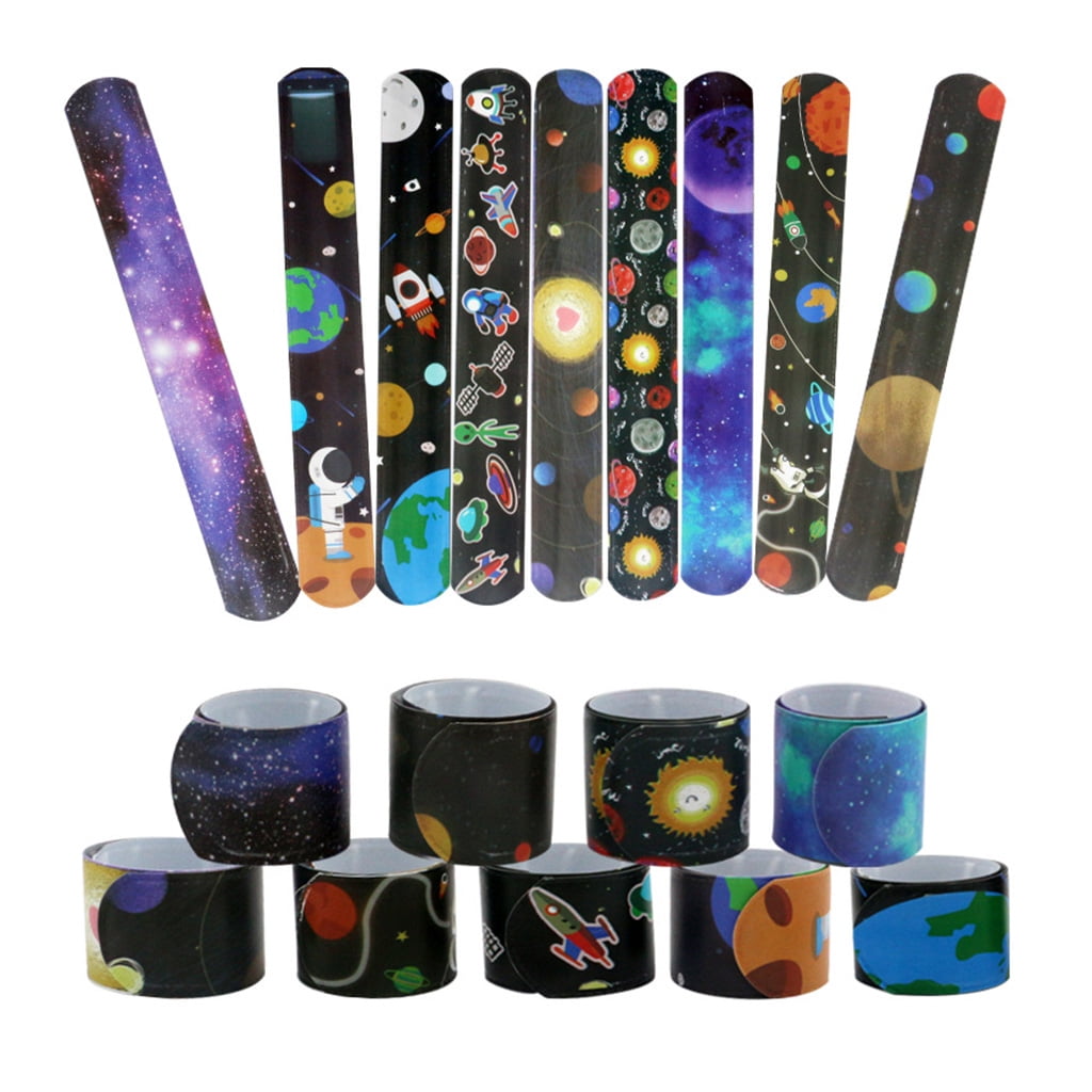 HGYCPP Outer Space Party Favors Slap Bracelets Goody Bag Toy Gift Bag ...