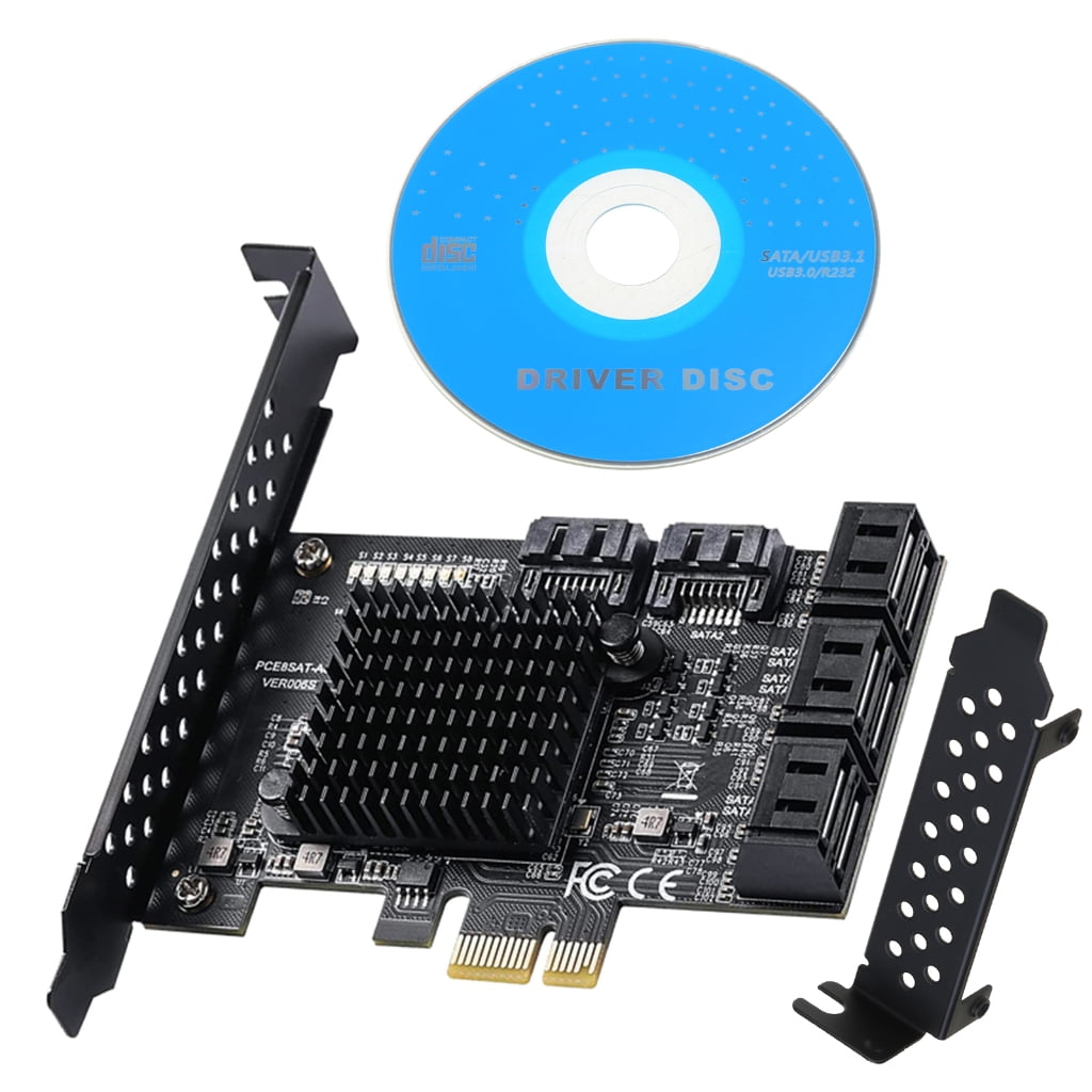 HGYCPP PCIE to 8Port SATA3.0 Controller Expansion Board Marvell ...