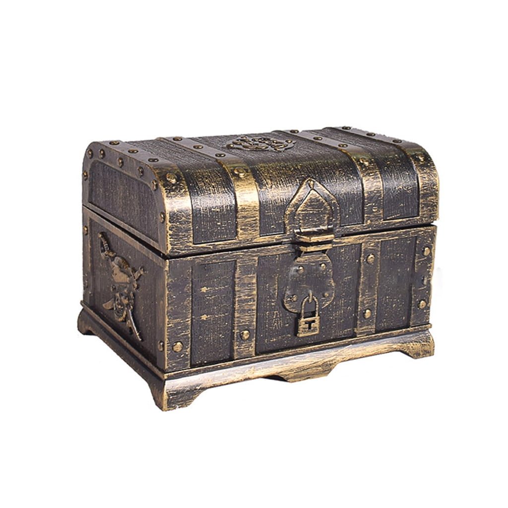 HGYCPP Pirate Treasure Chests Small Plastic Treasures Chest Functional ...