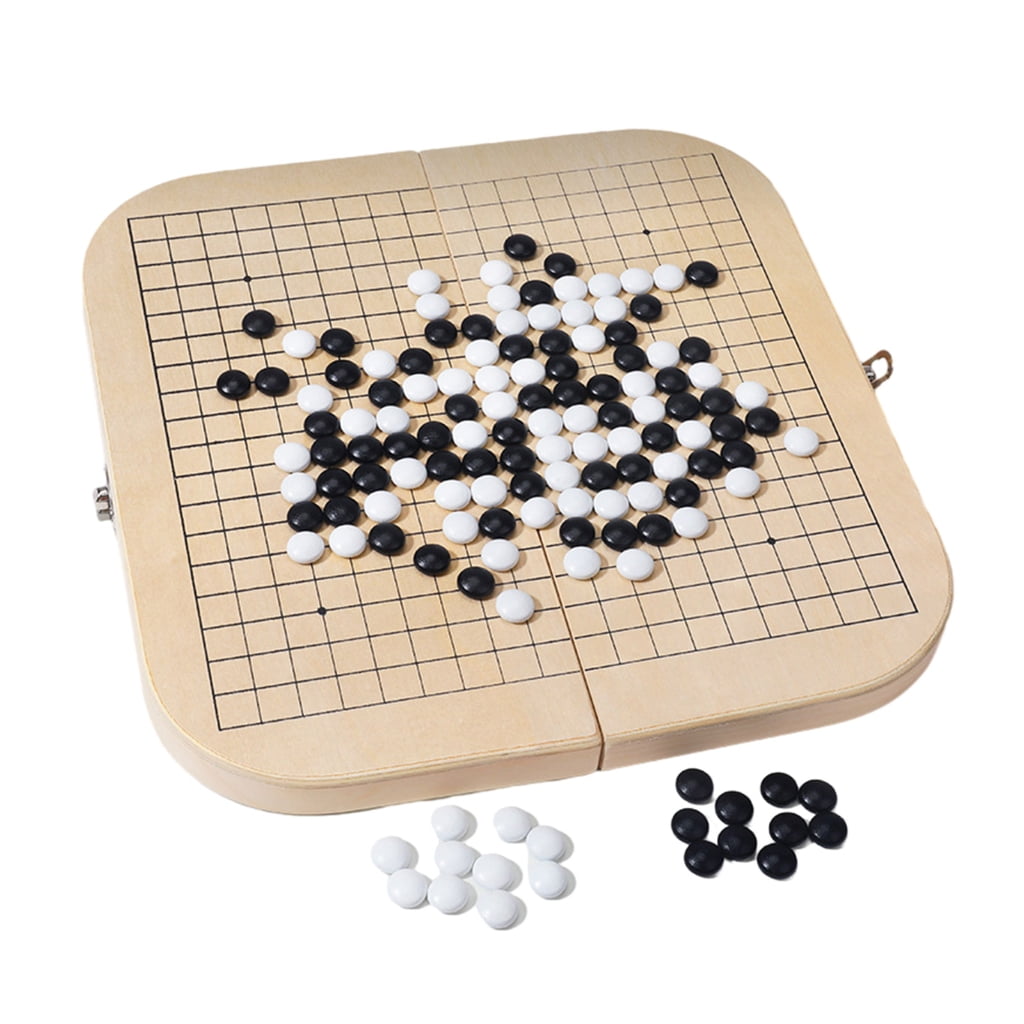 HGYCPP Portable Wooden Go Game Strategy Board Game for Family Fun ...