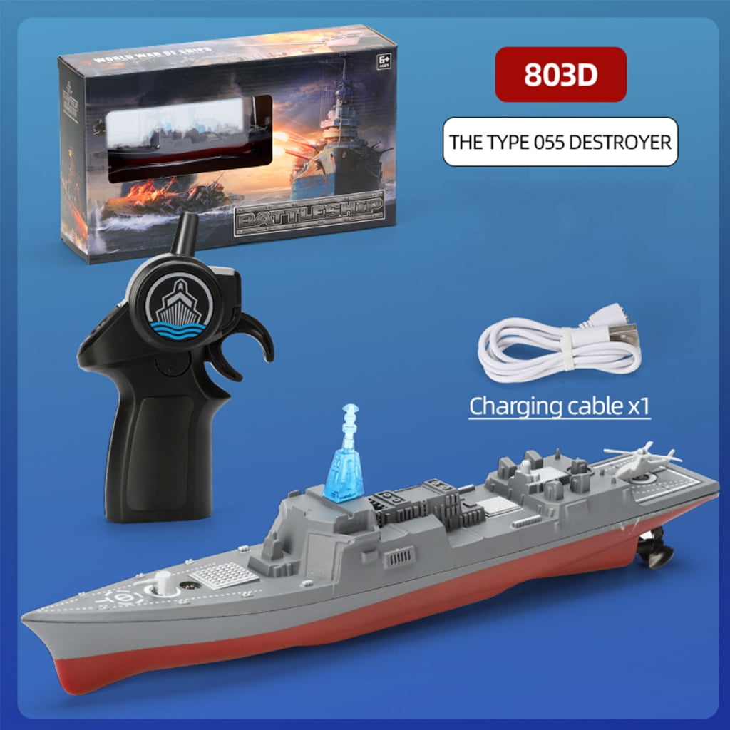 HGYCPP Remote Control Boat Mini Speed Boat Realistic Cruisers Model ...