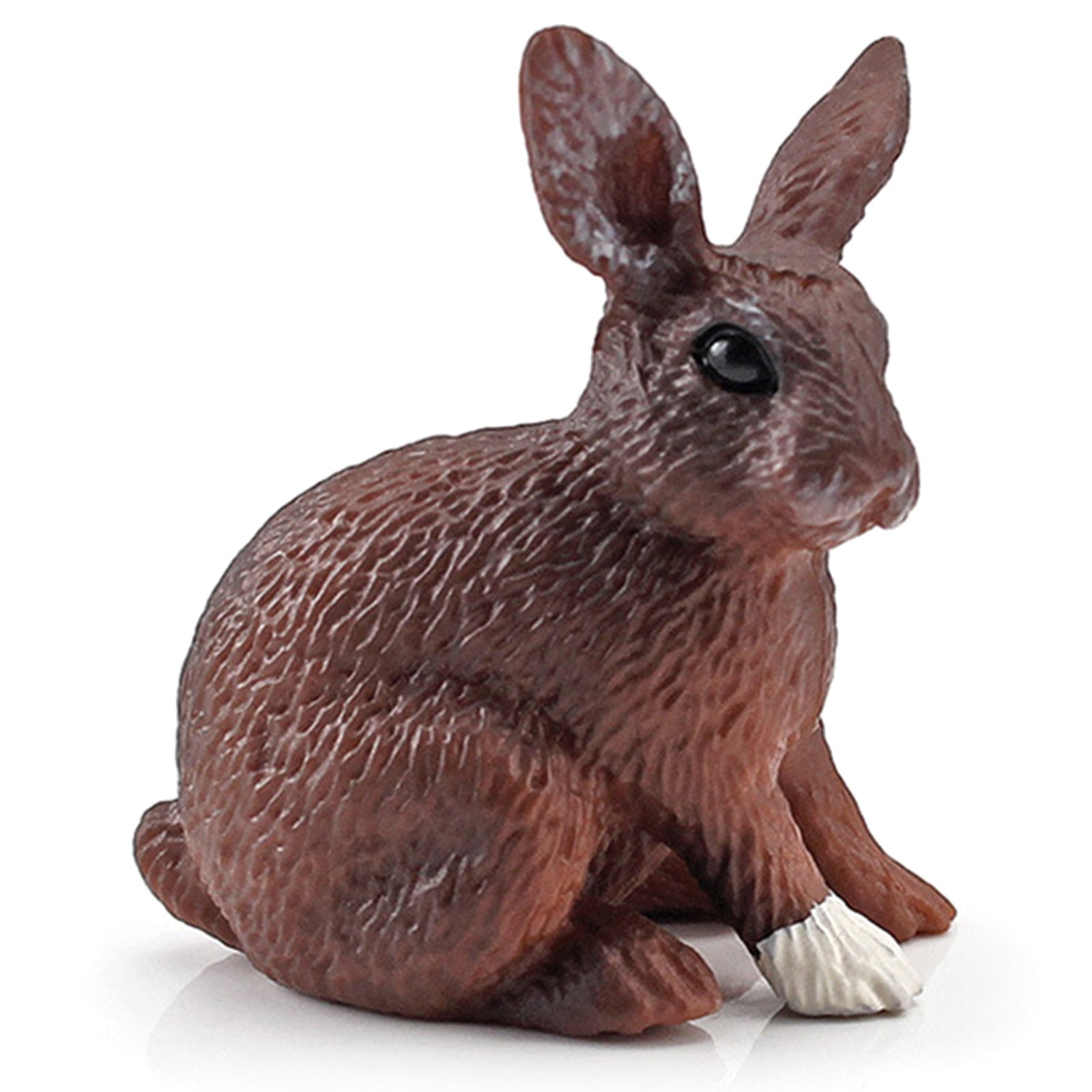 HGYCPP Resin Rabbit Figures Learning Educational Toy Set Forest Rabbits ...