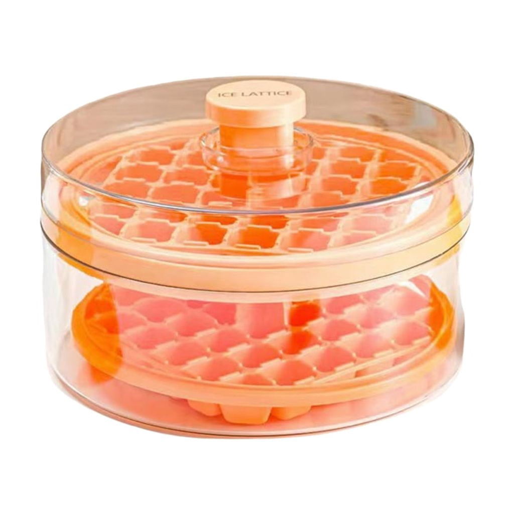 HGYCPP Round Ice Tray with Storage Box Easy to Clean Ice Cube Molds ...