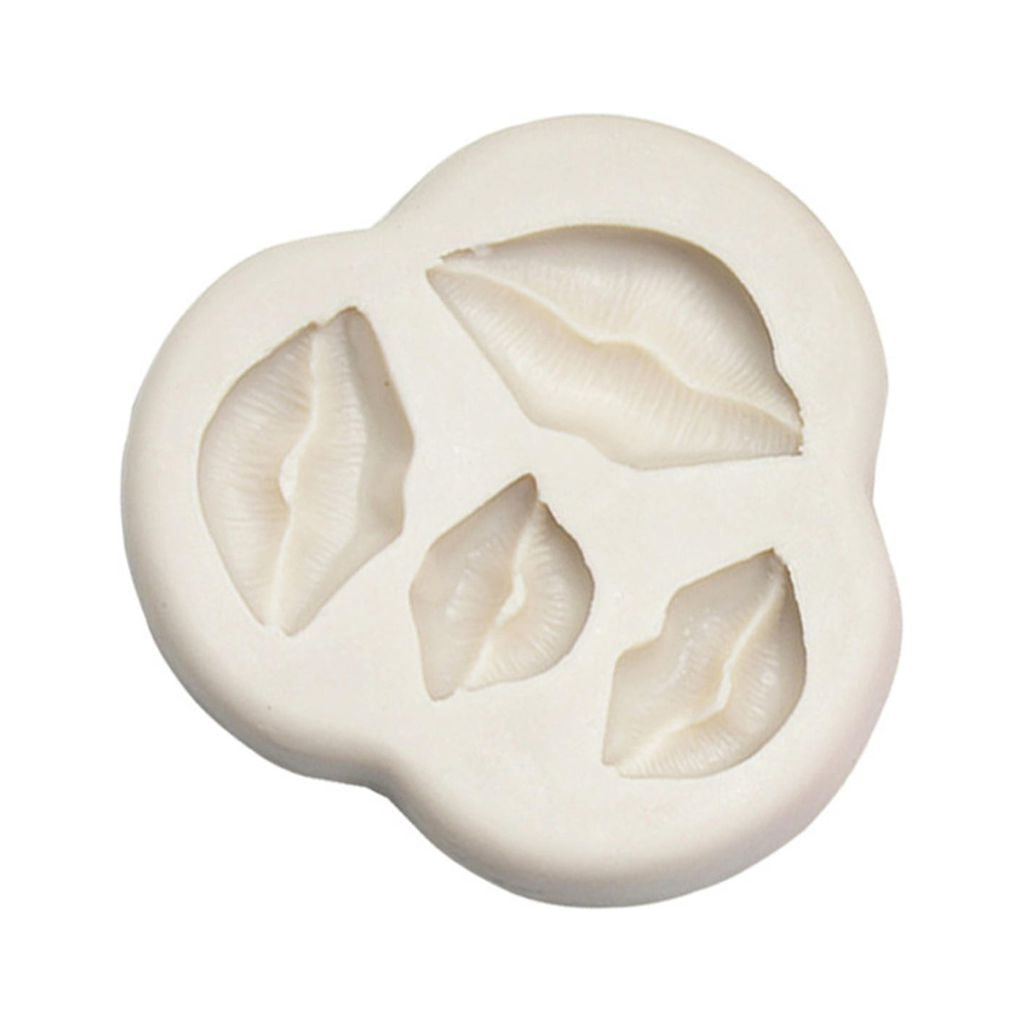 HGYCPP Silicone Mold Chocolate Red Lip Shape Fondant Cake Candy ...