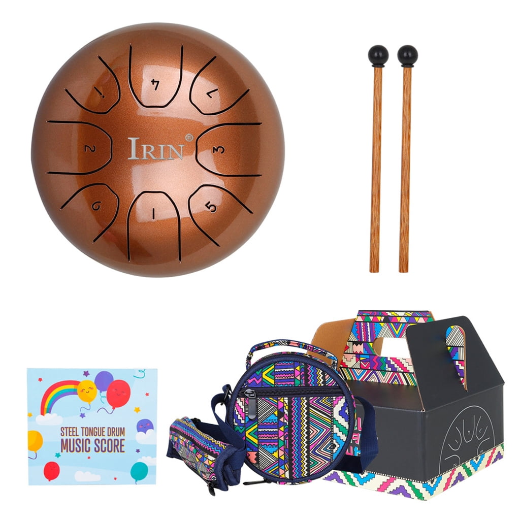 HGYCPP Steel Tongue Drum 5.5In 8 Notes Ethereal Drum Tone C Keys ...
