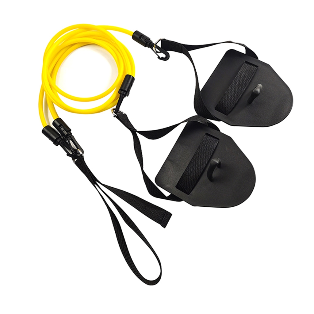 HGYCPP Swimming Resistance Bands with Hand Paddles, Stretch Cord ...