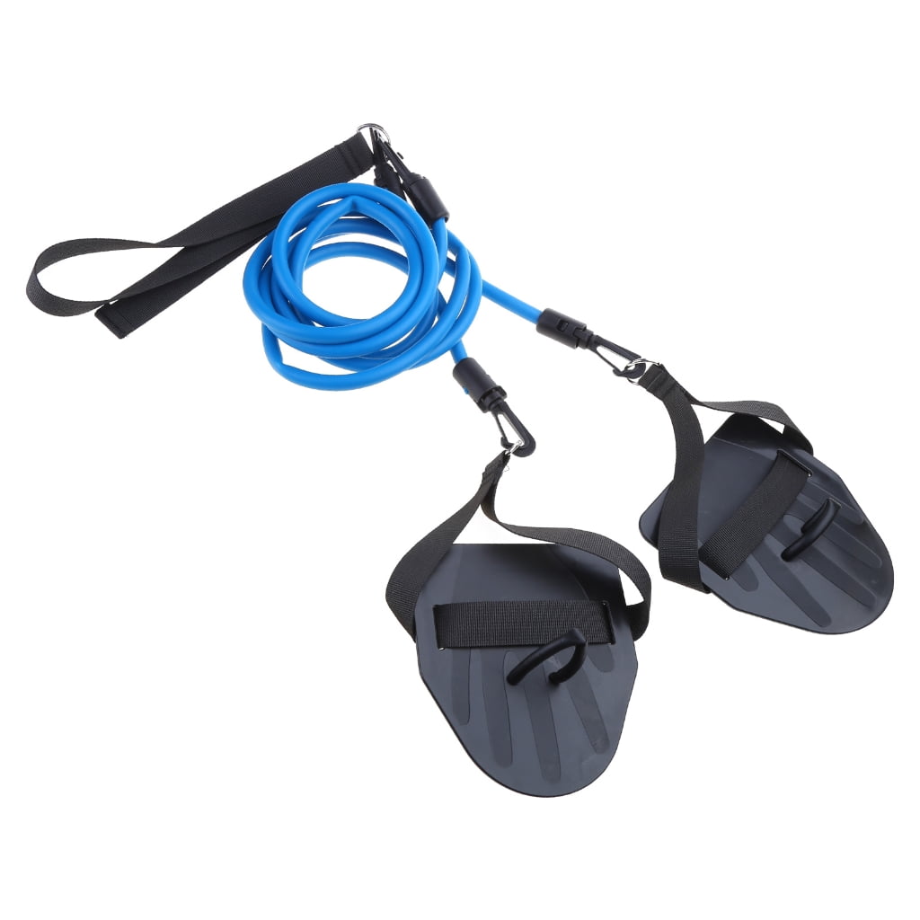HGYCPP Swimming Resistance Bands with Hand Paddles, Stretch Cord ...