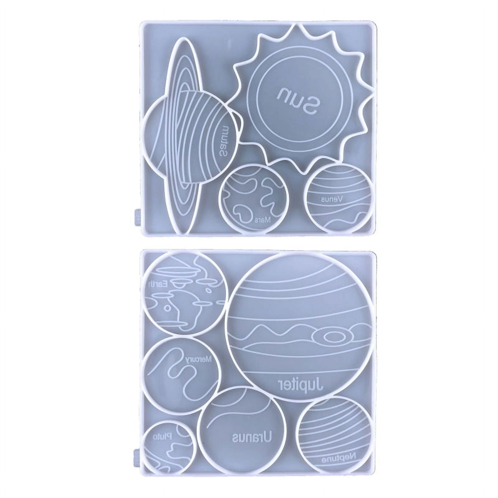 HGYCPP Various Types Planet Silicone Mold Epoxy Resin DIY Craft for ...