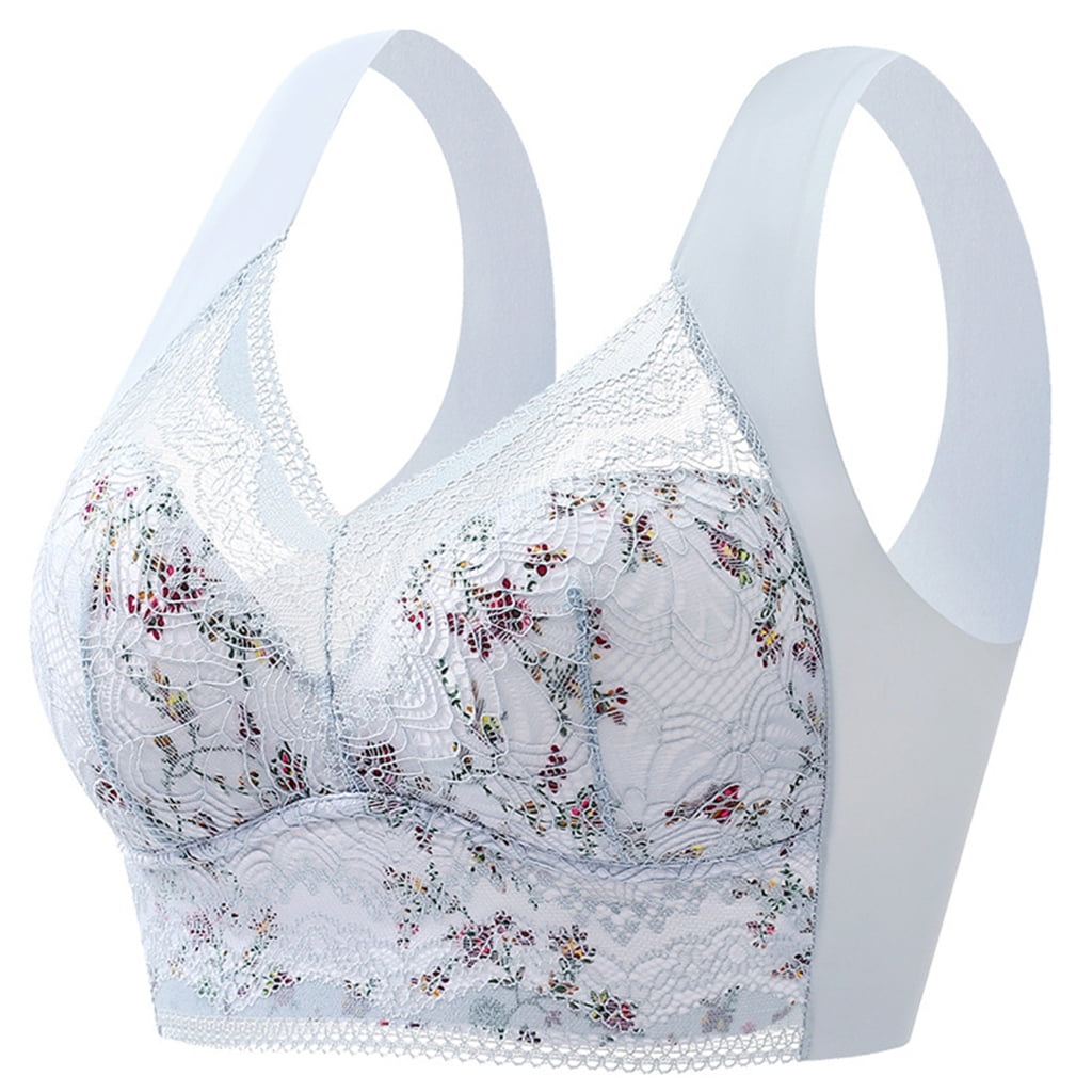 HGYCPP Women's Sports Bra Wirefree Comfortable Soft Breathable Lace Bra ...