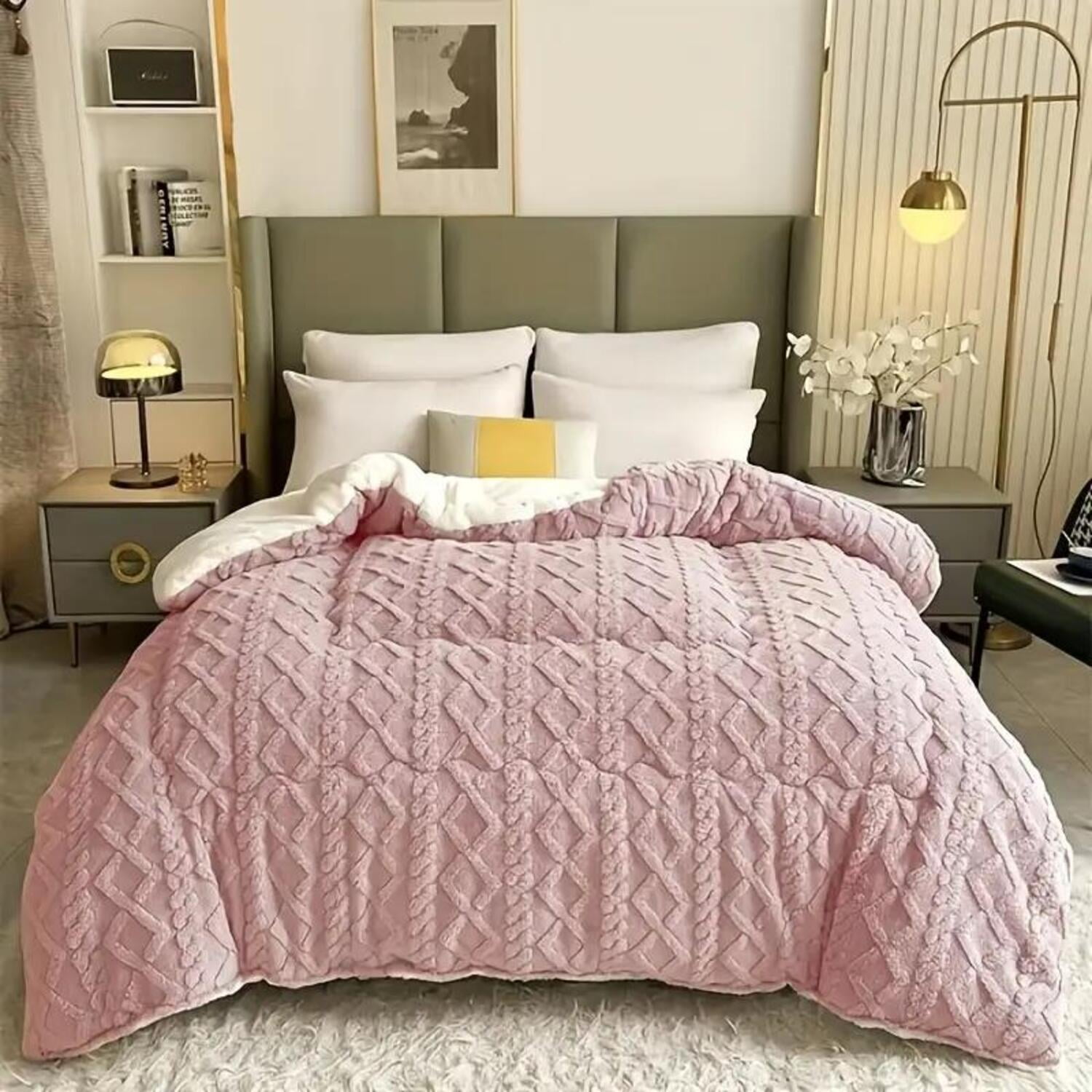 HGmart warm and thick full 3 pieces comforter sets are available in four sizes, perfect for cold ...