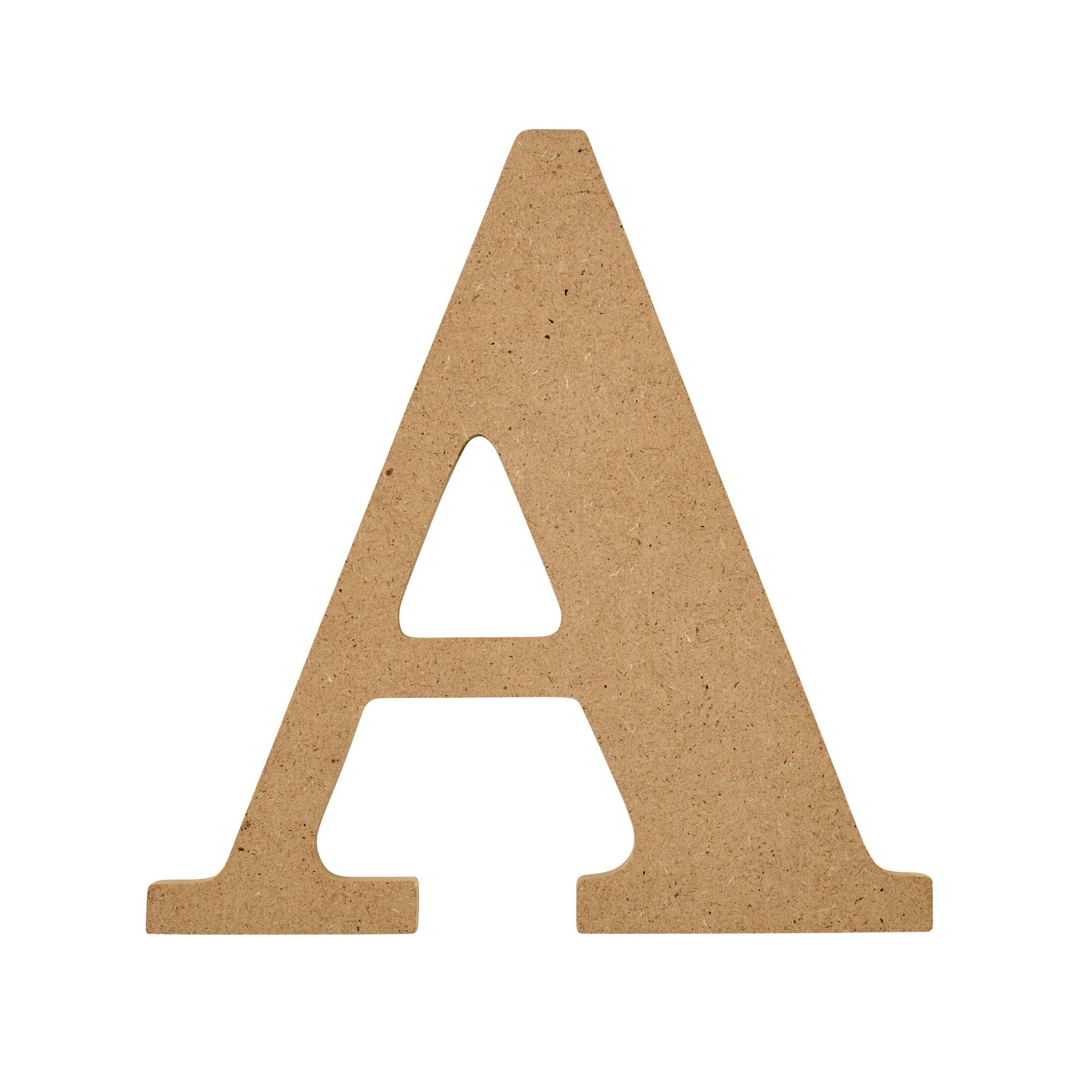 Plaid Unfinished Wood MDF 5" Letter for DIY Arts and Crafts, A ...