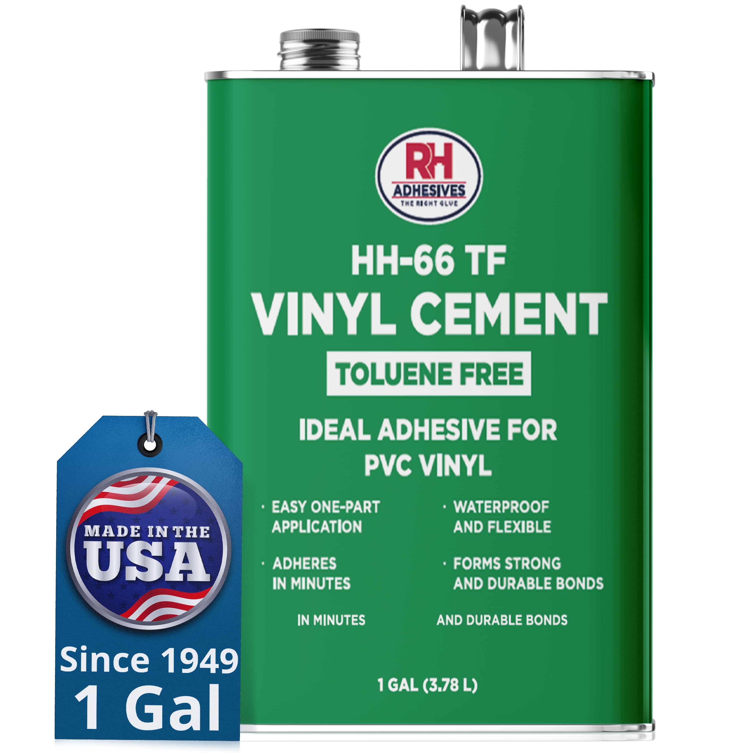 HH-66 Toluene Free Vinyl Cement, 1 Gallon - RH Adhesives - Walmart.com