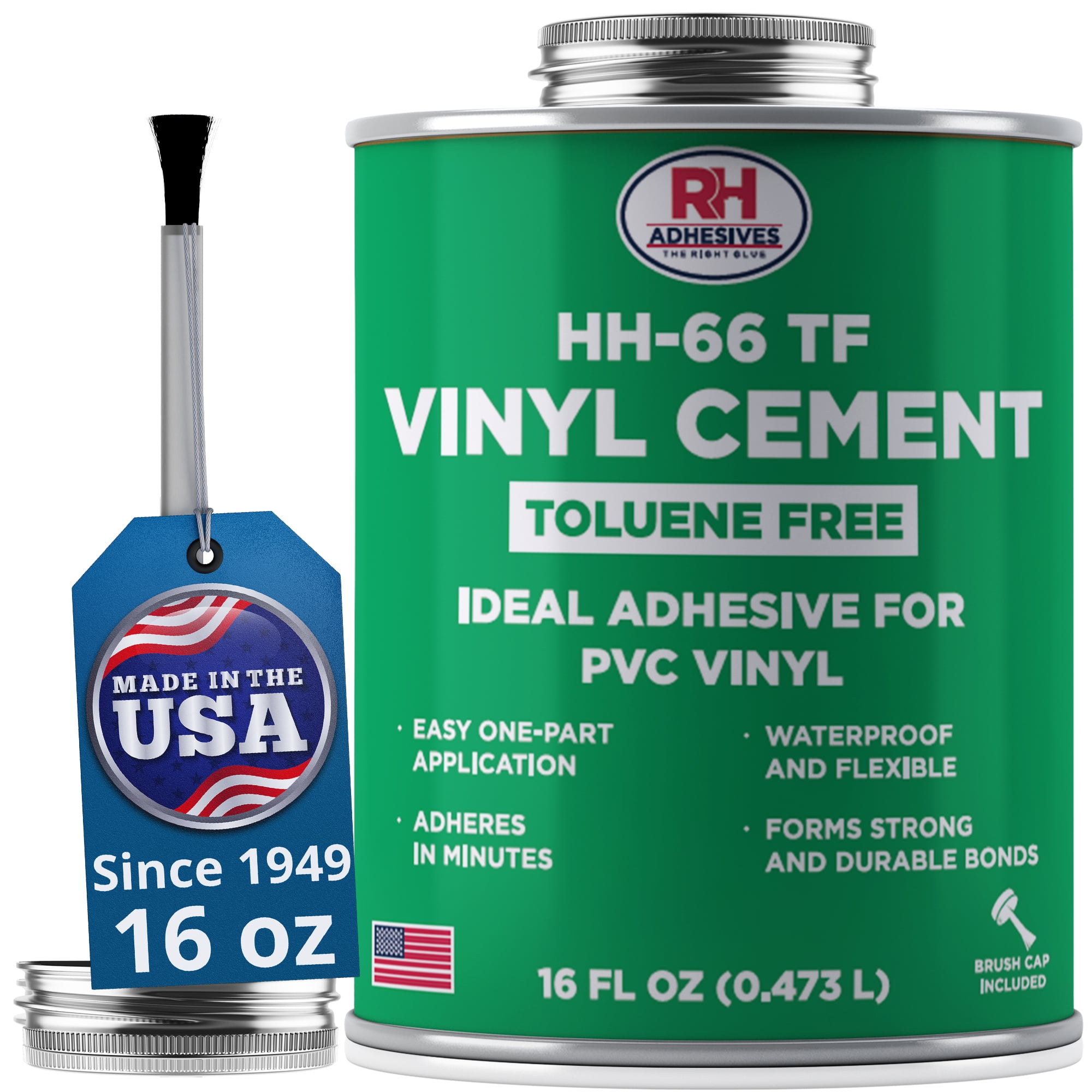 HH-66 Toluene Free Vinyl Cement, 16 oz. can - RH Adhesives - Walmart.com