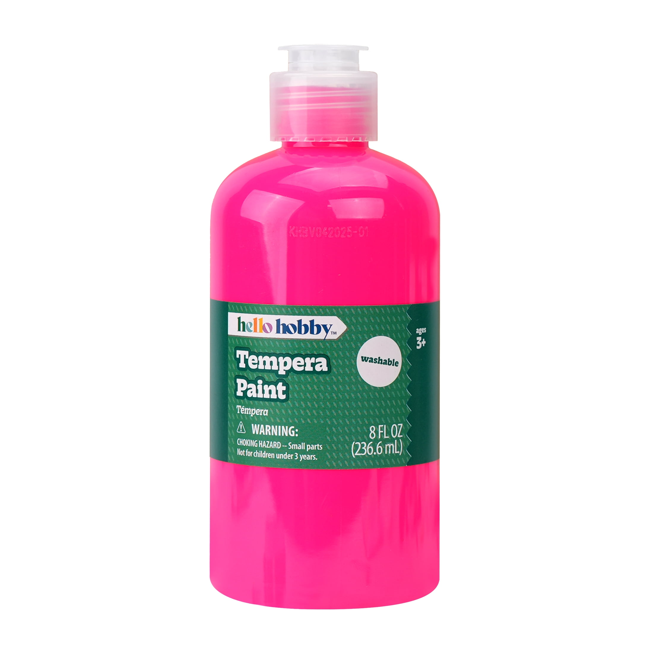 Hello Hobby 8 fl oz Neon Pink Tempera Paint, Washable Craft Paint for ...