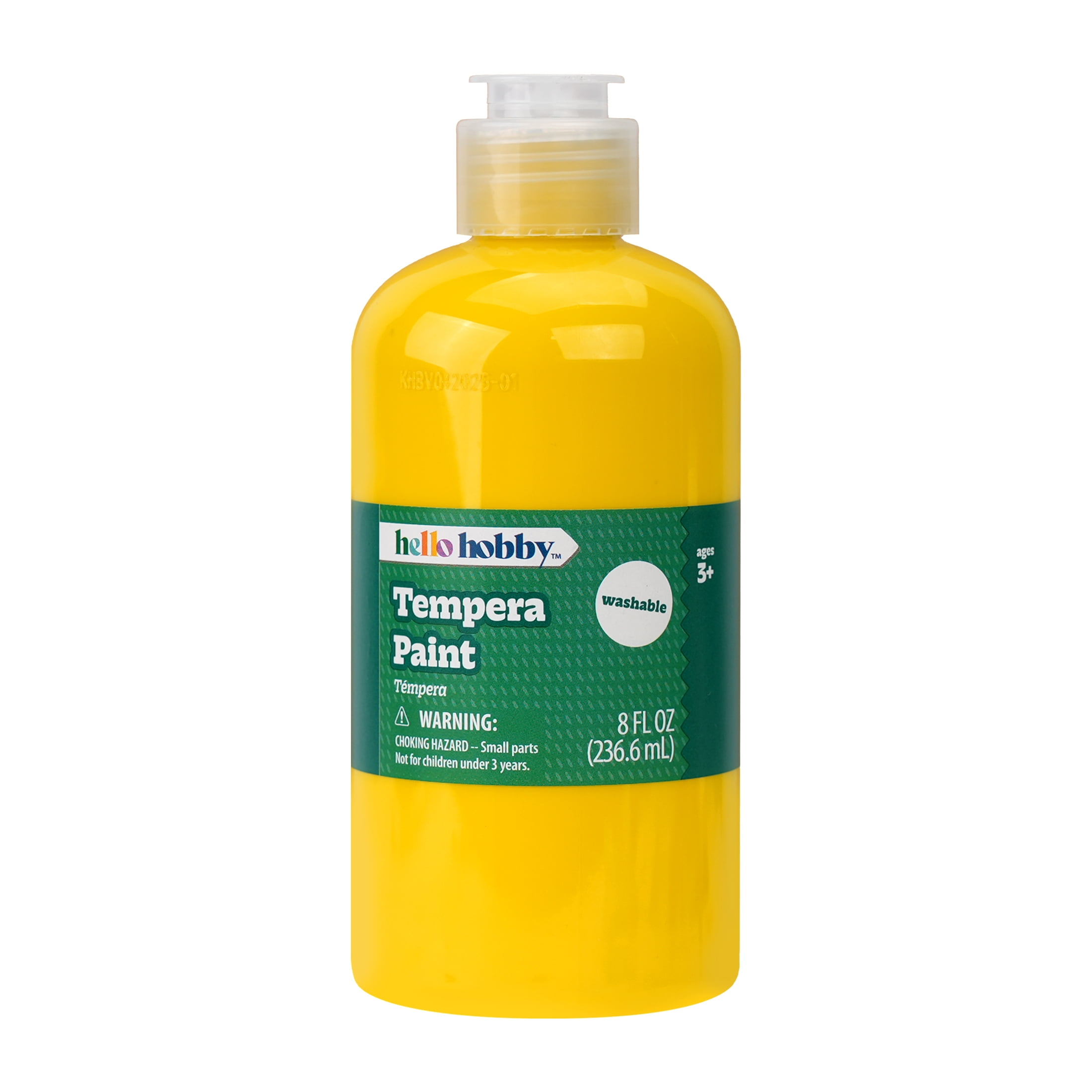Hello Hobby 8 fl oz Yellow Tempera Paint, Washable Craft Paint for Kids ...