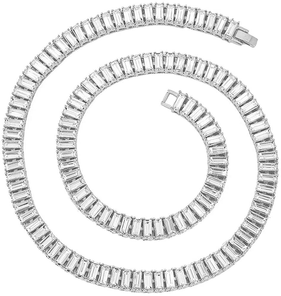 HH Bling Empire Iced Out Chains for Men,Gold or Silver Diamond Tennis ...