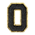 Hello Hobby Chenille Embroidered Patch with Gold Glitter Trim and ...