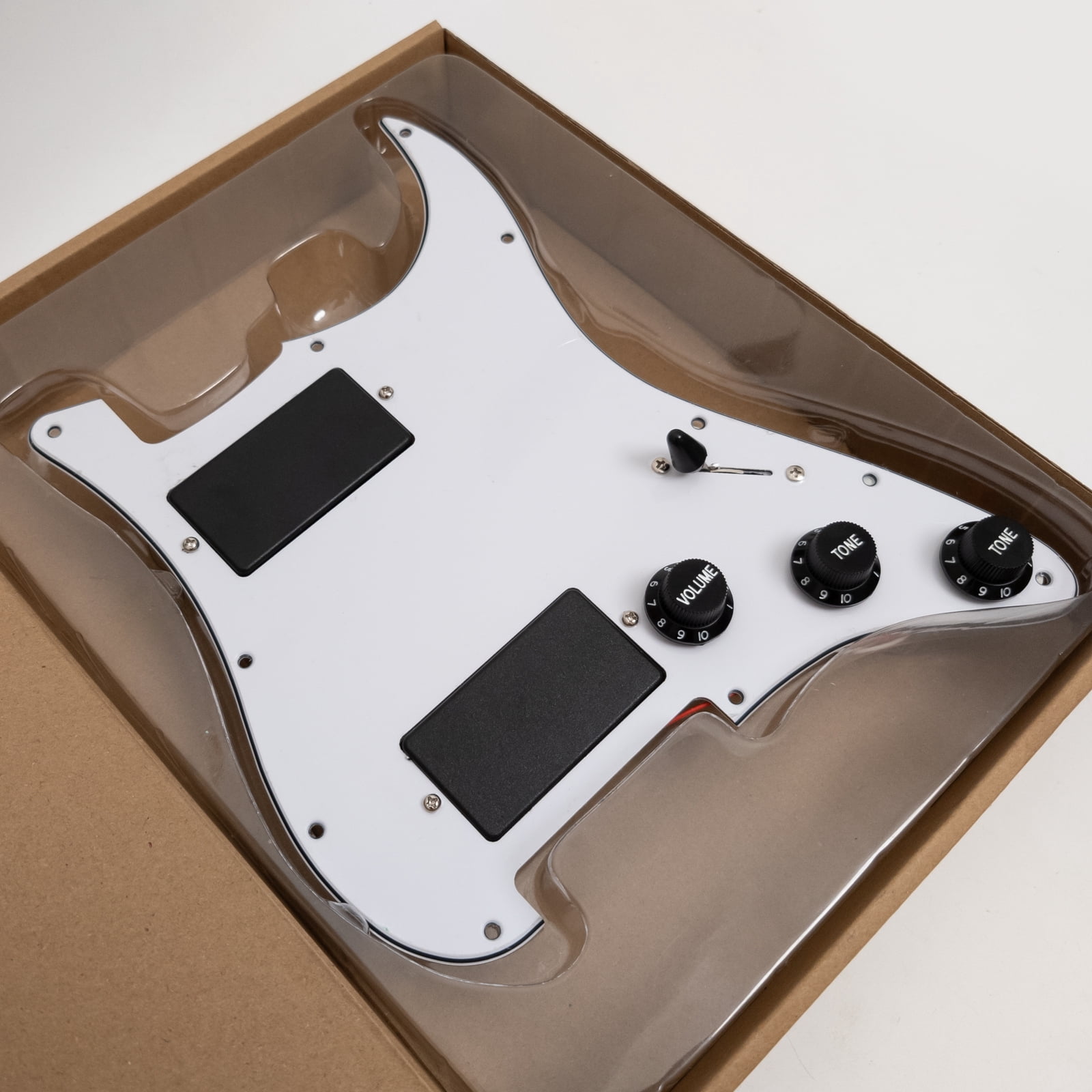 HH Guitar Prewired Loaded Pickguard, with Active Ceramic & Alnico V ...