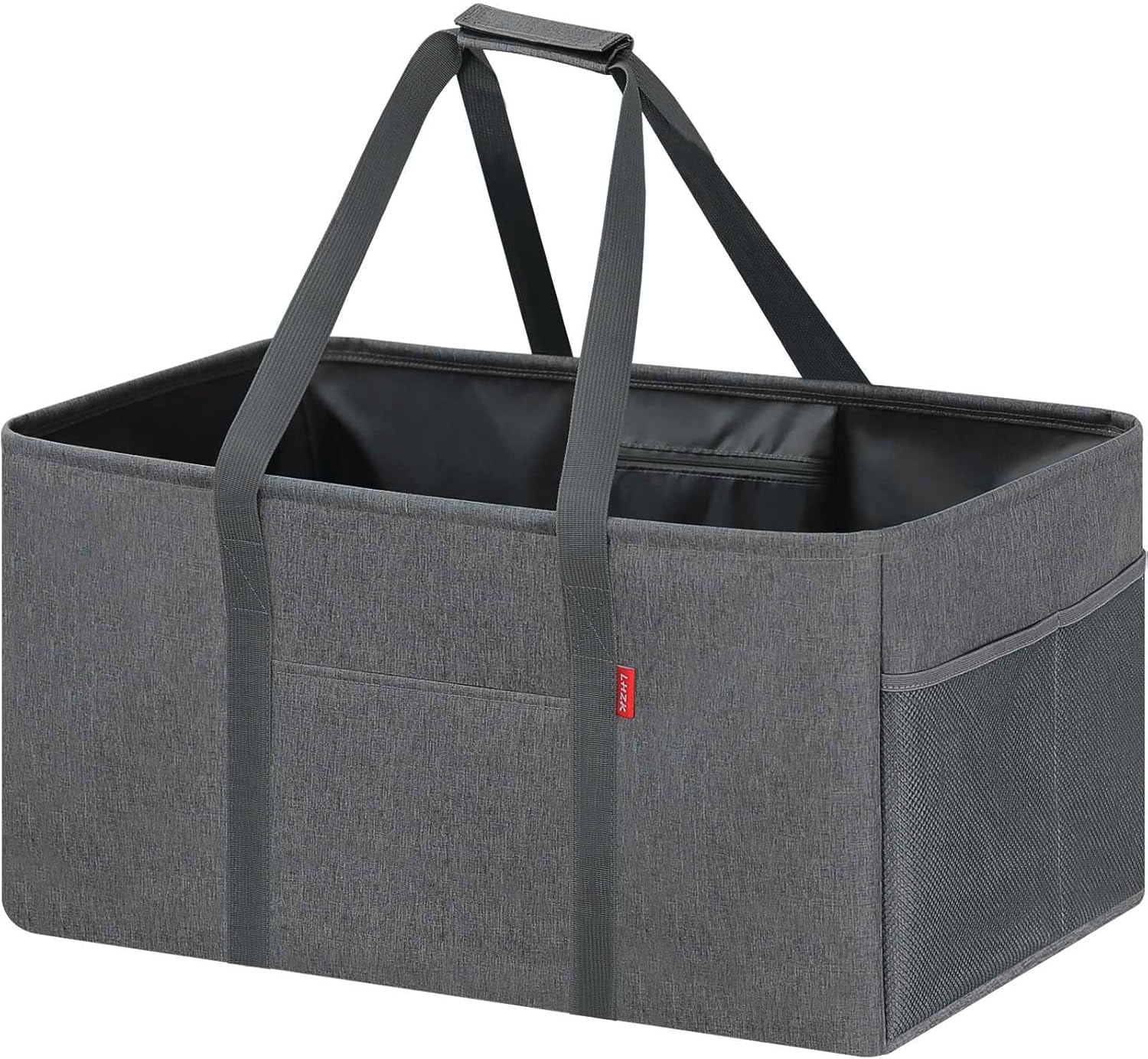 HH Standing Extra Large Utility Tote Bag with Metal Wire Frame and the ...