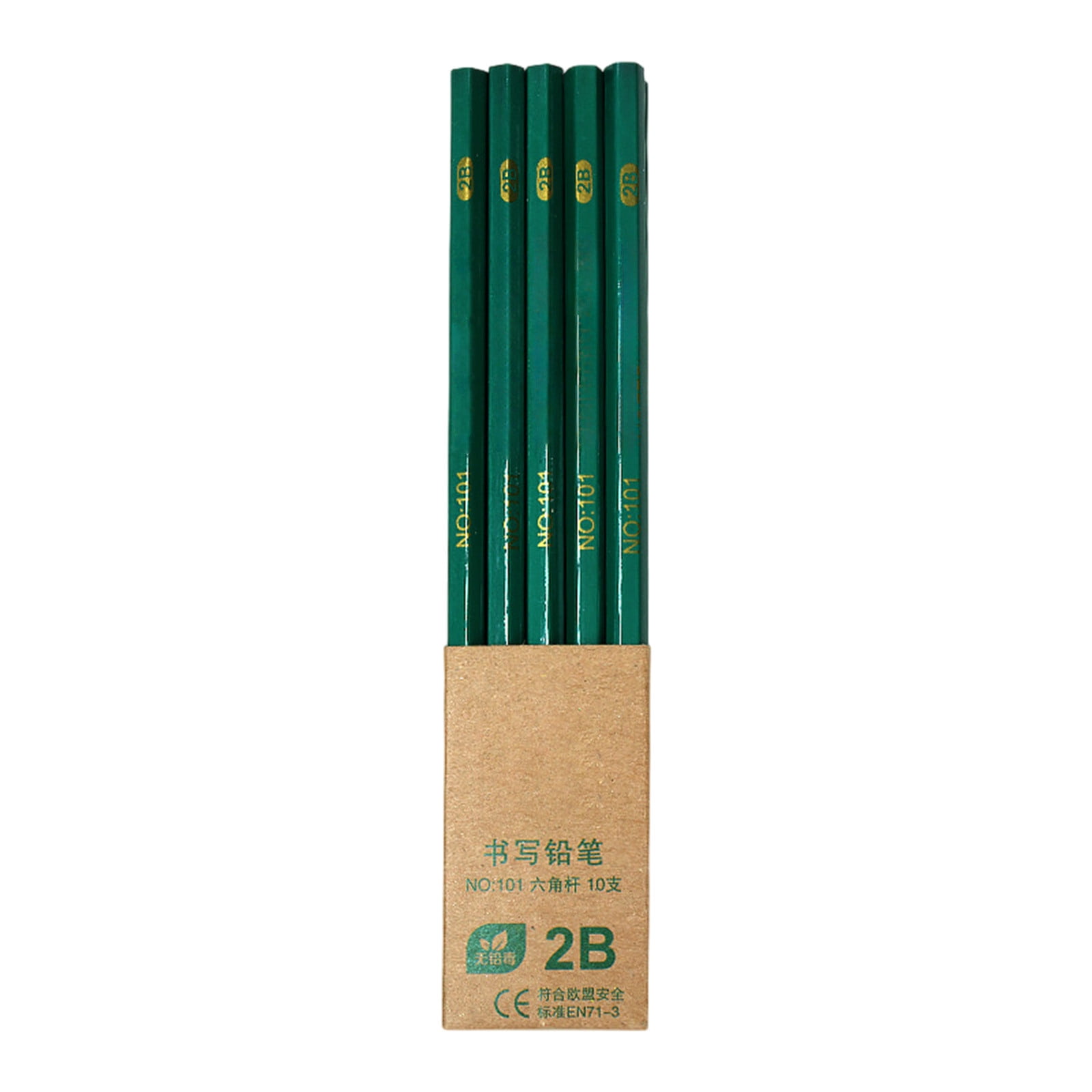 HHBEAUTY 10pcs Pencils Erasable Colored Pencils Pre-Sharpened, HB 2B ...