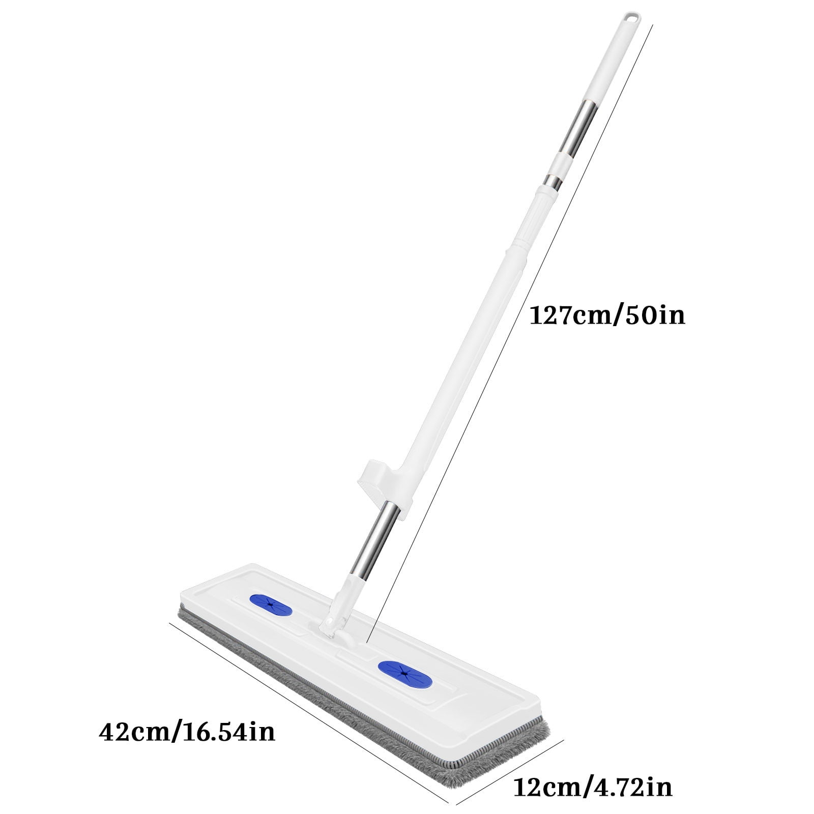 HHBEAUTY 16.5-Inch Microfiber Flat Mop for Floor Cleaning - Commercial ...