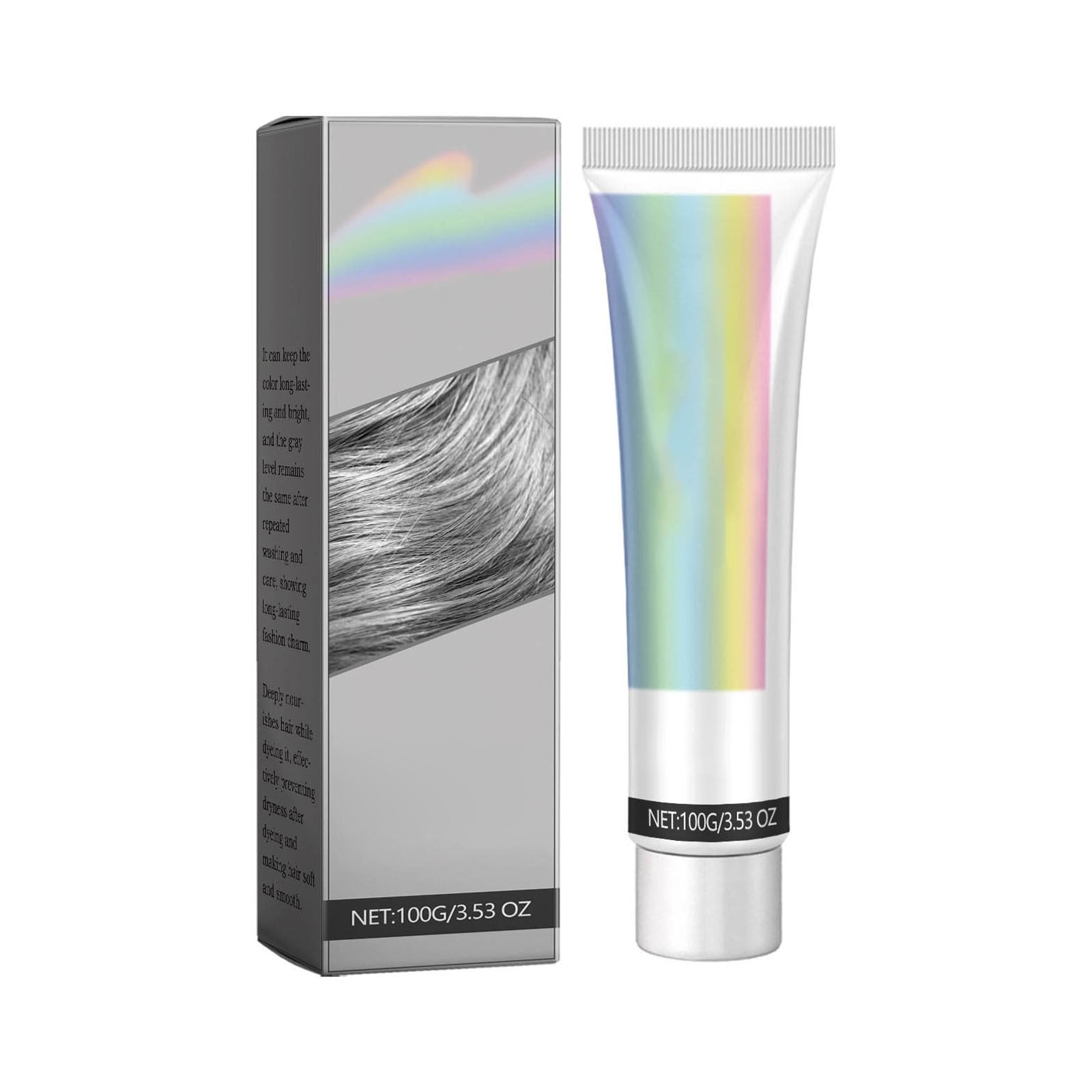 HHBEAUTY 2 in 1 Natural Essence Extract Silver Hair Dye, Silver ...