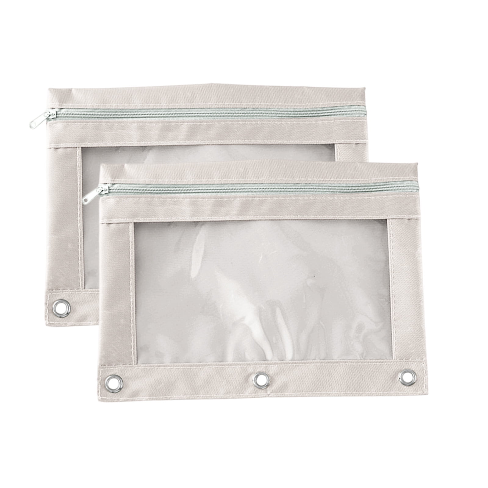 HHBEAUTY 2pc Cloth Eyelet Binder B5 Office Storage File Bag, Pencil ...
