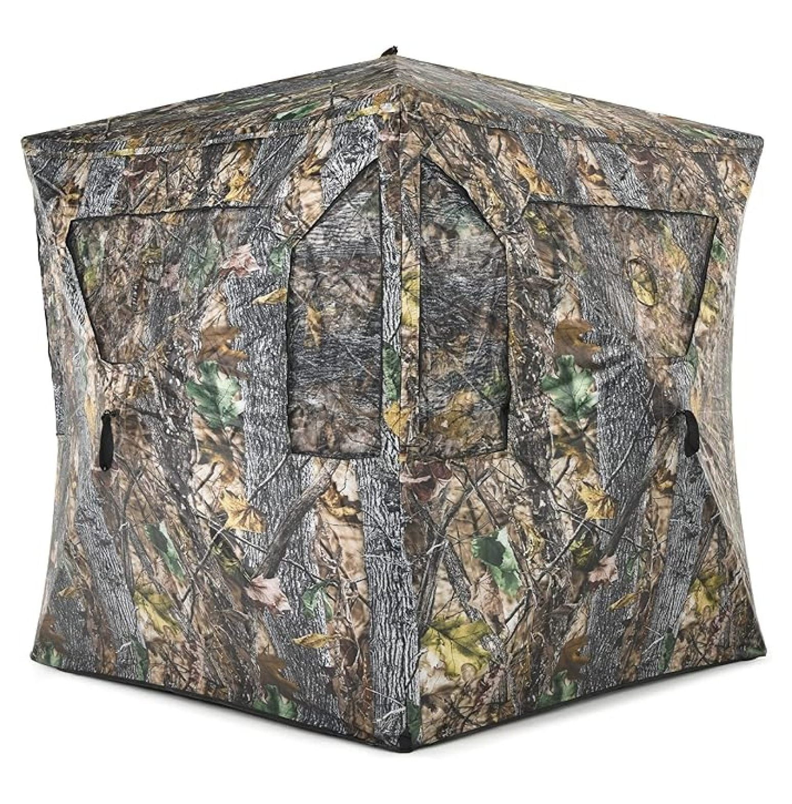 Hhbeauty 3 Person Pop Up Ground Blind Portable Hunting Blind With Mesh Windows Carrying Bag