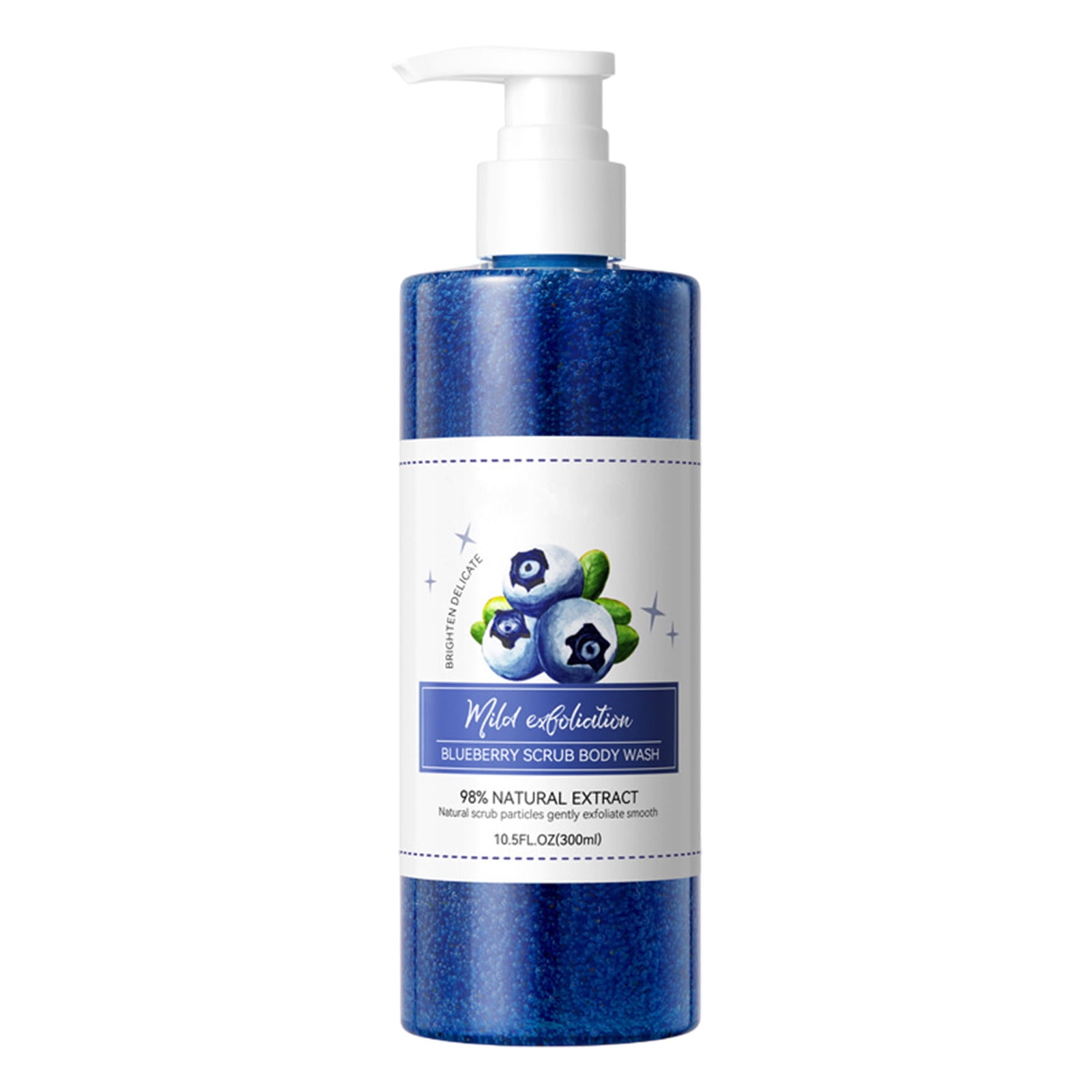 HHBEAUTY 300ml Exfoliating Blueberries Body Wash, Scrub Body Wash, Body ...