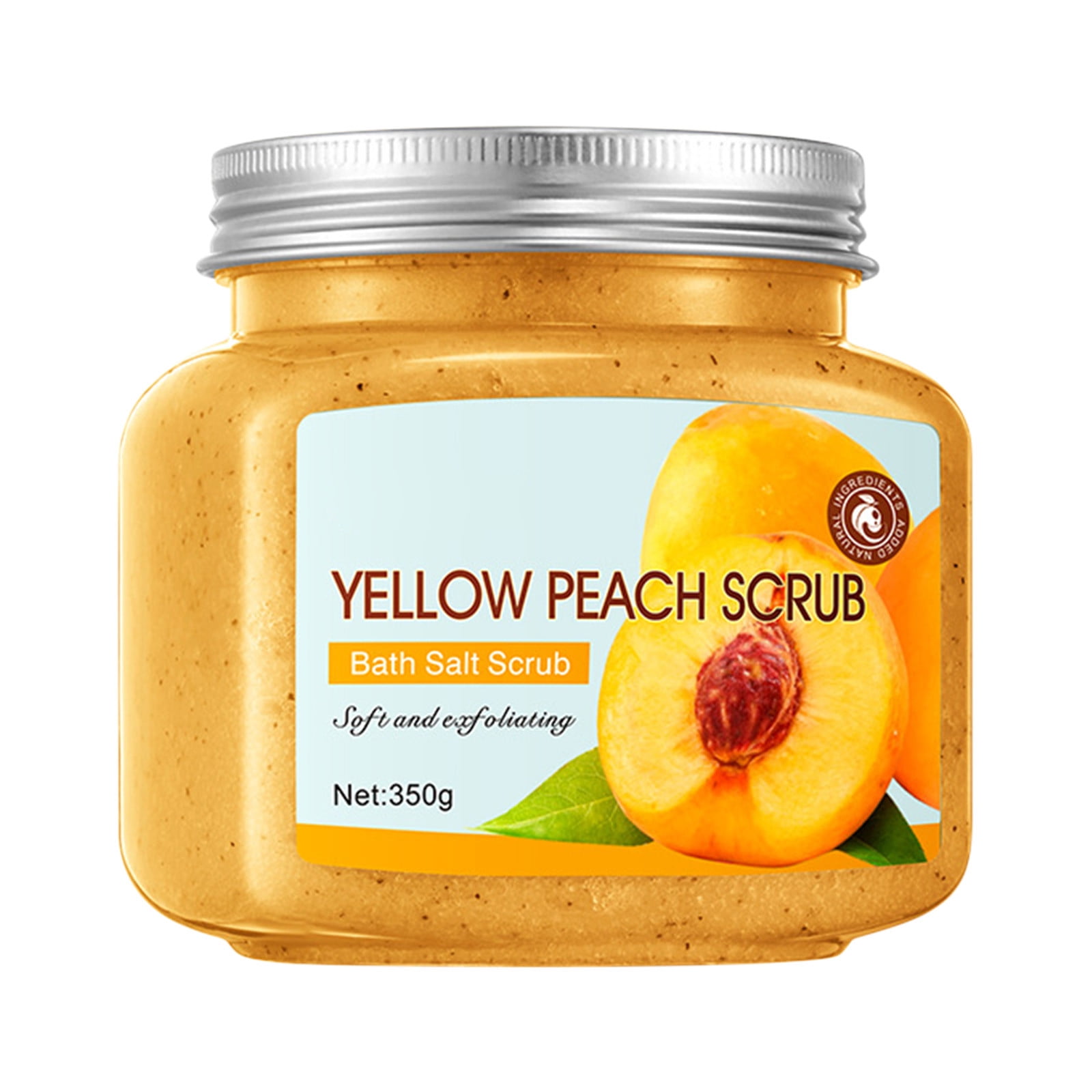 HHBEAUTY 350g Yellow Peach Body Scrub Moisturizing and Exfoliating Body ...