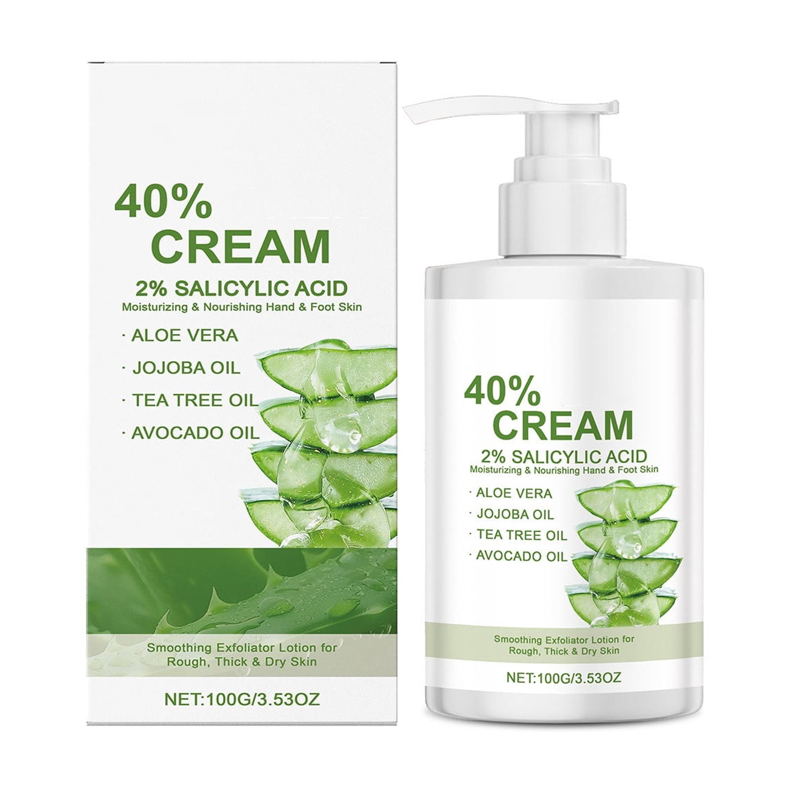 HHBEAUTY 40% Urea Cream with 2% Salicylic Acid, Urea Cream 60 Percent ...