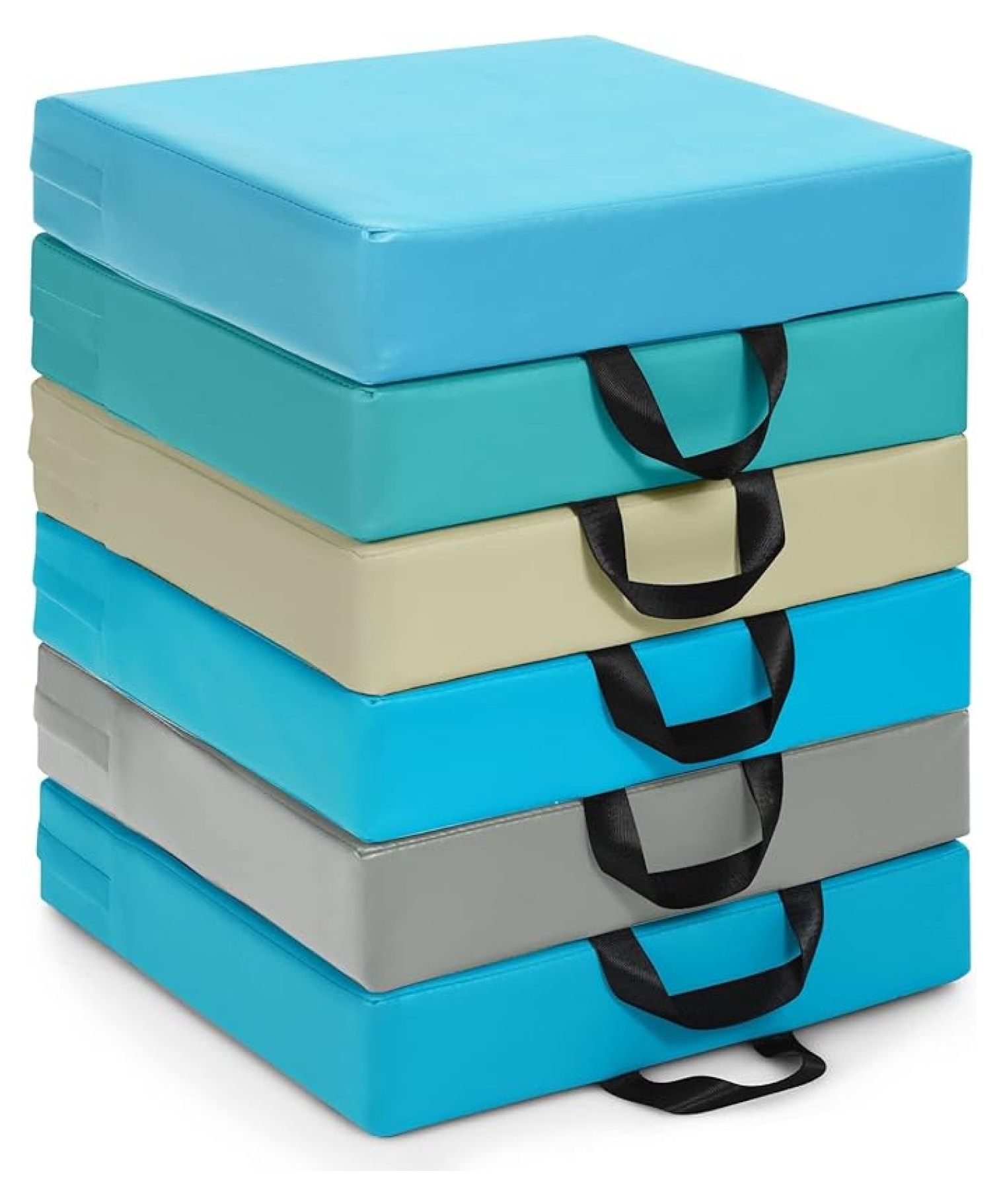 HHBEAUTY 6-Piece 15 inch Kids Floor Cushion, 3" Thick Waterproof ...