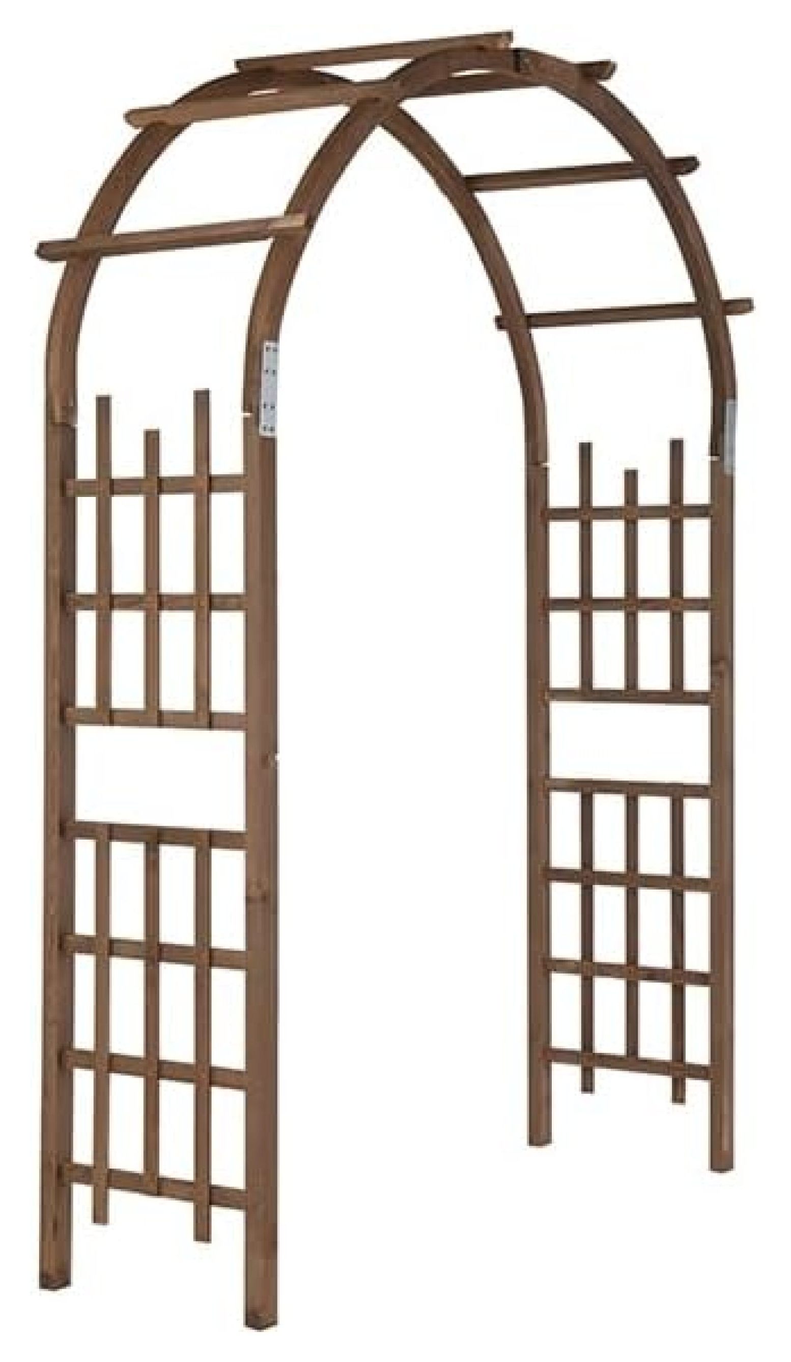 HHBEAUTY 7 Ft Wood Arbor Arch, Garden Backdrop Stand, Floral Pergola ...