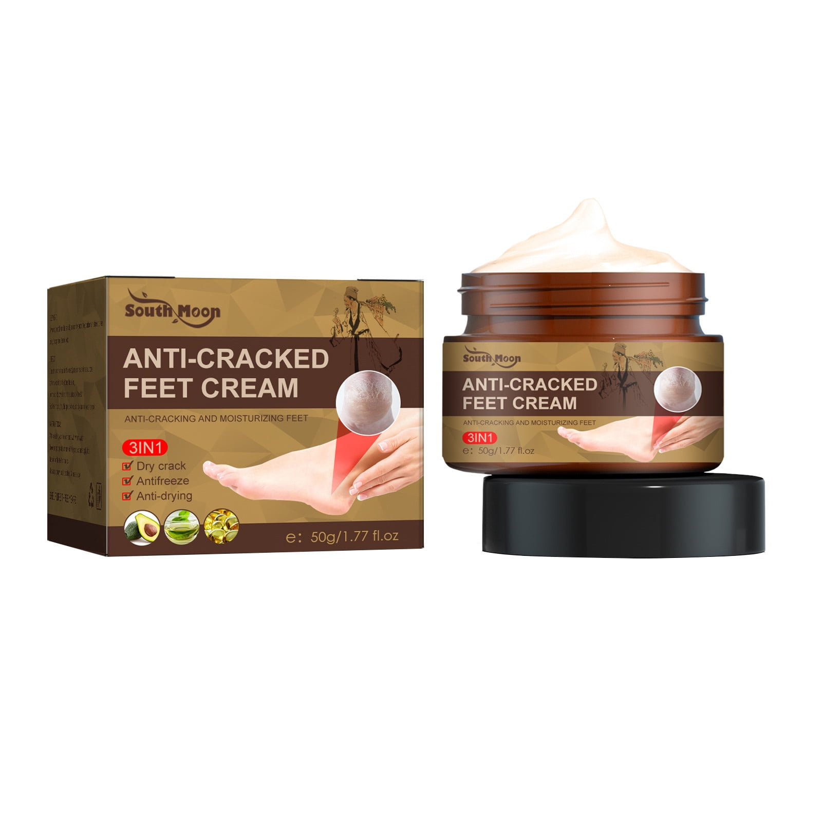 HHBEAUTY Anti-Cracking Moisturizing Foot Cream - Premium Skin Repair ...